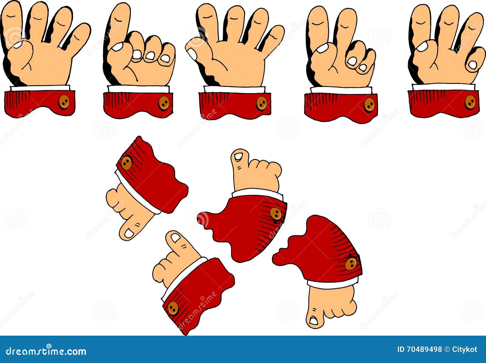 Hand a direction stock illustration. Illustration of hand - 70489498