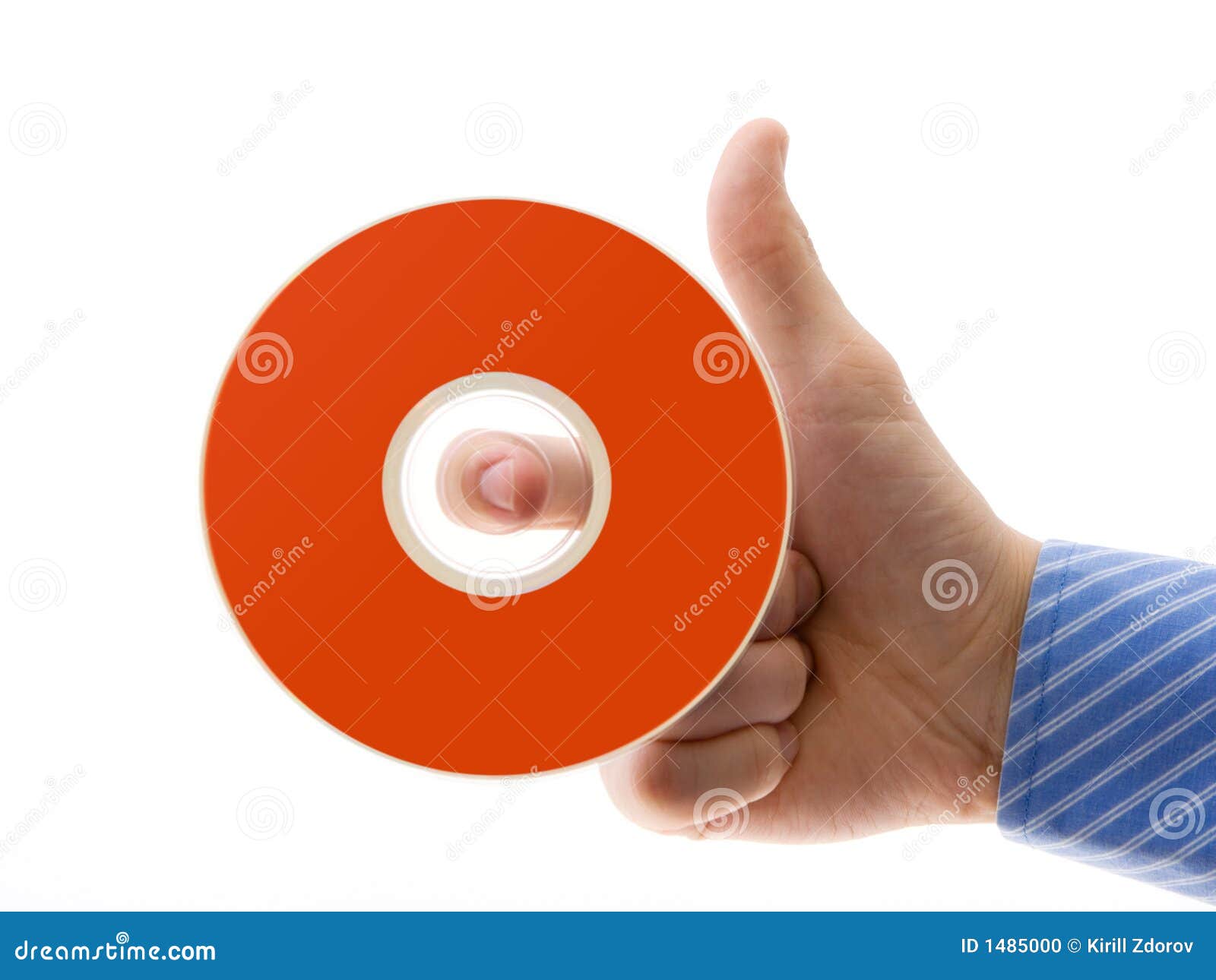 Hand with disc stock photo. Image of compact, music, disc - 1485000