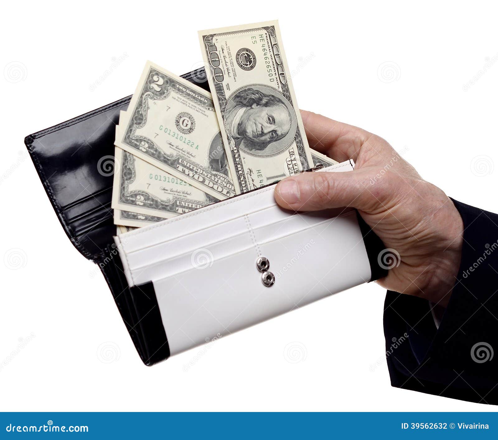 Hand with dollar currency stock photo. Image of bills - 39562632