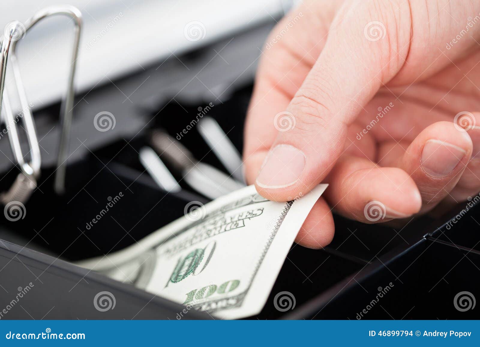 Hand with dollar notes stock photo. Image of checkout - 46899794