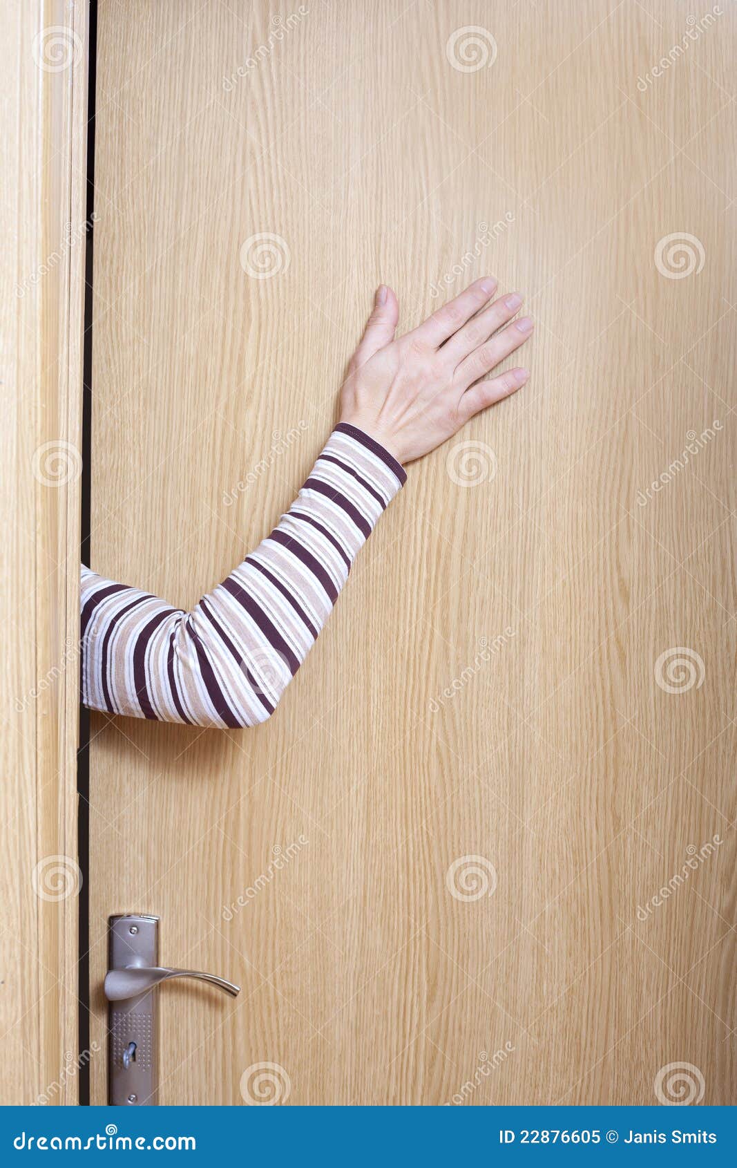 Hand and door. stock image. Image of handle, white, access - 22876605