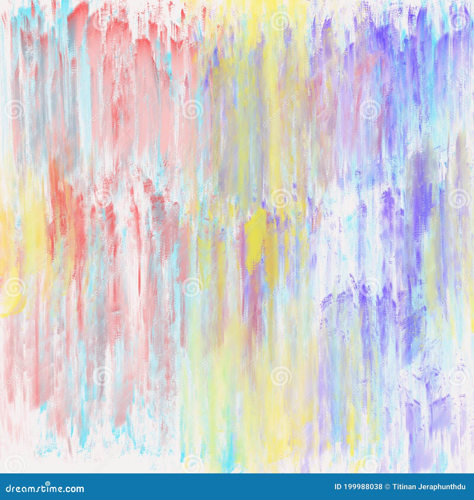 Hand Draw Abstract Multicolor Stock Illustration - Illustration of hand ...