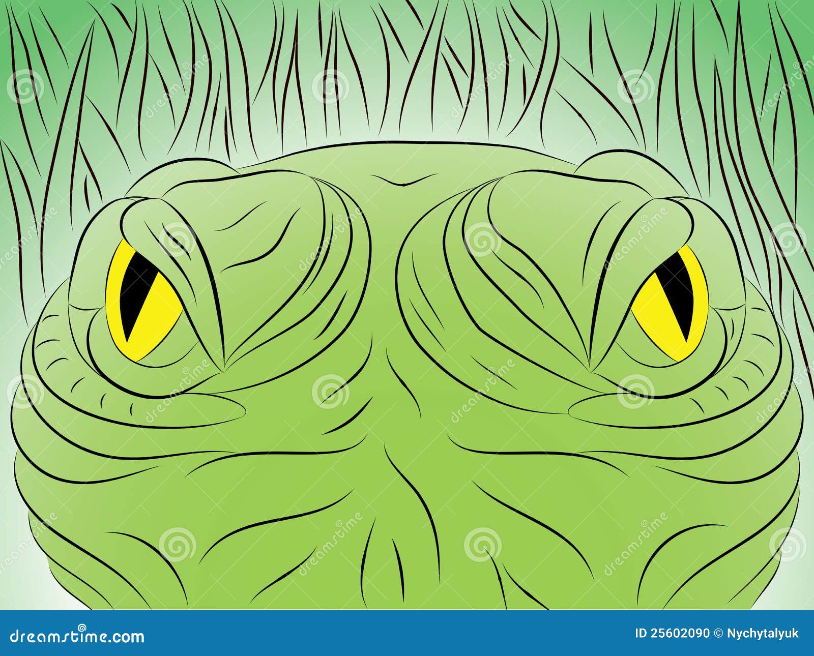 Hand draw alligator eye stock vector. Illustration of perching - 25602090