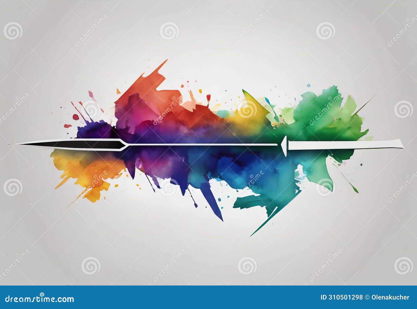 Hand Draw Arrow Line Marking with Black Marker Isolated on White ...