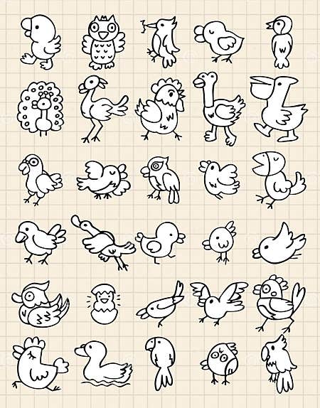 Hand draw bird element stock vector. Illustration of peacock - 16793796