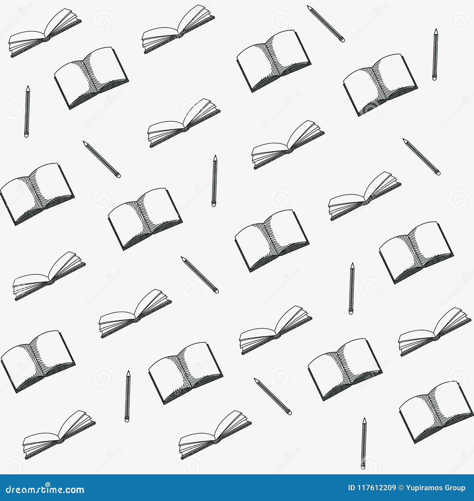 Hand draw books background stock vector. Illustration of decorative ...