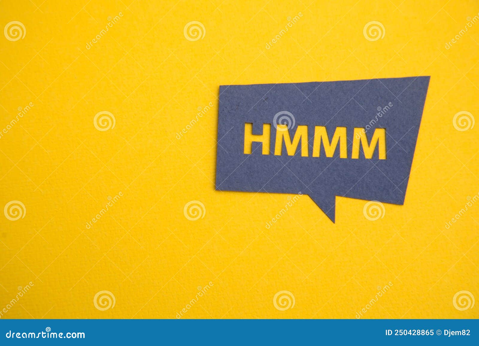 Hand Draw Bubble Talk Phrases. Word Comment Information HMMM. Stock ...