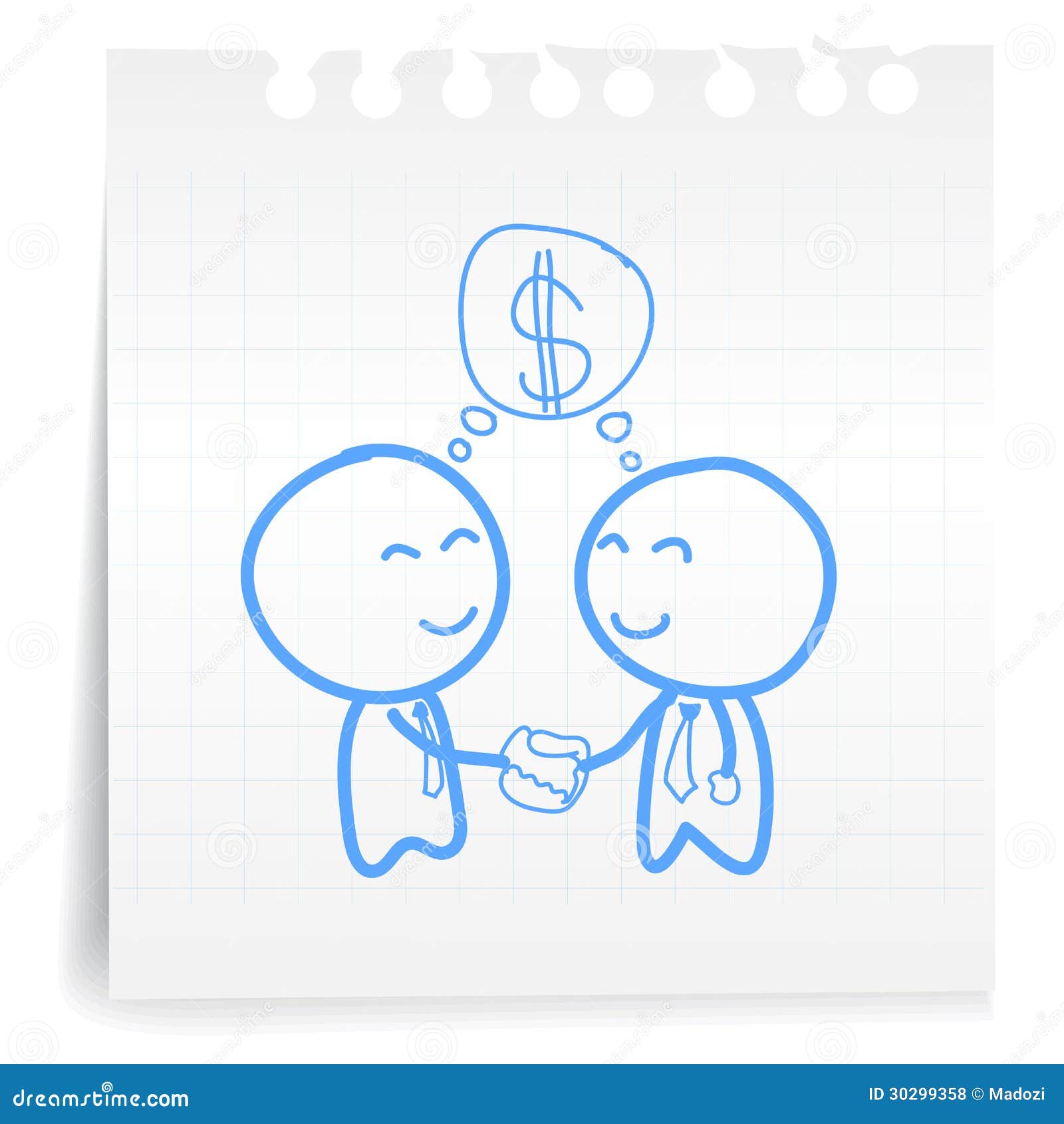Businessman Check Hand Cartoon_on Paper Note Stock Vector ...