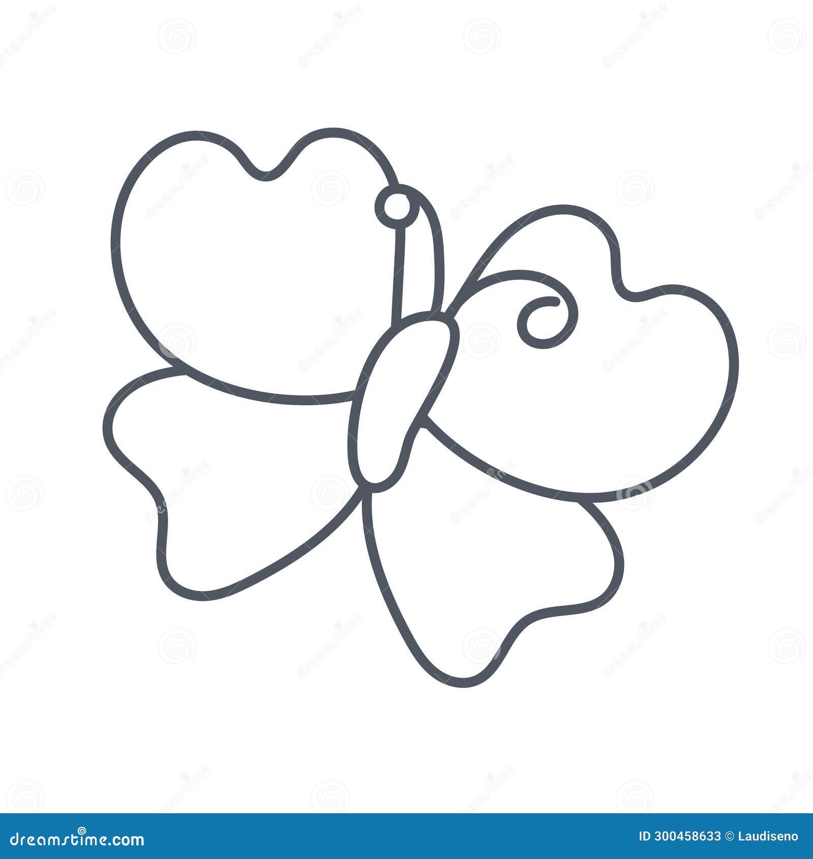 Hand Draw Butterfly Sketch Icon Vector Stock Vector - Illustration of ...