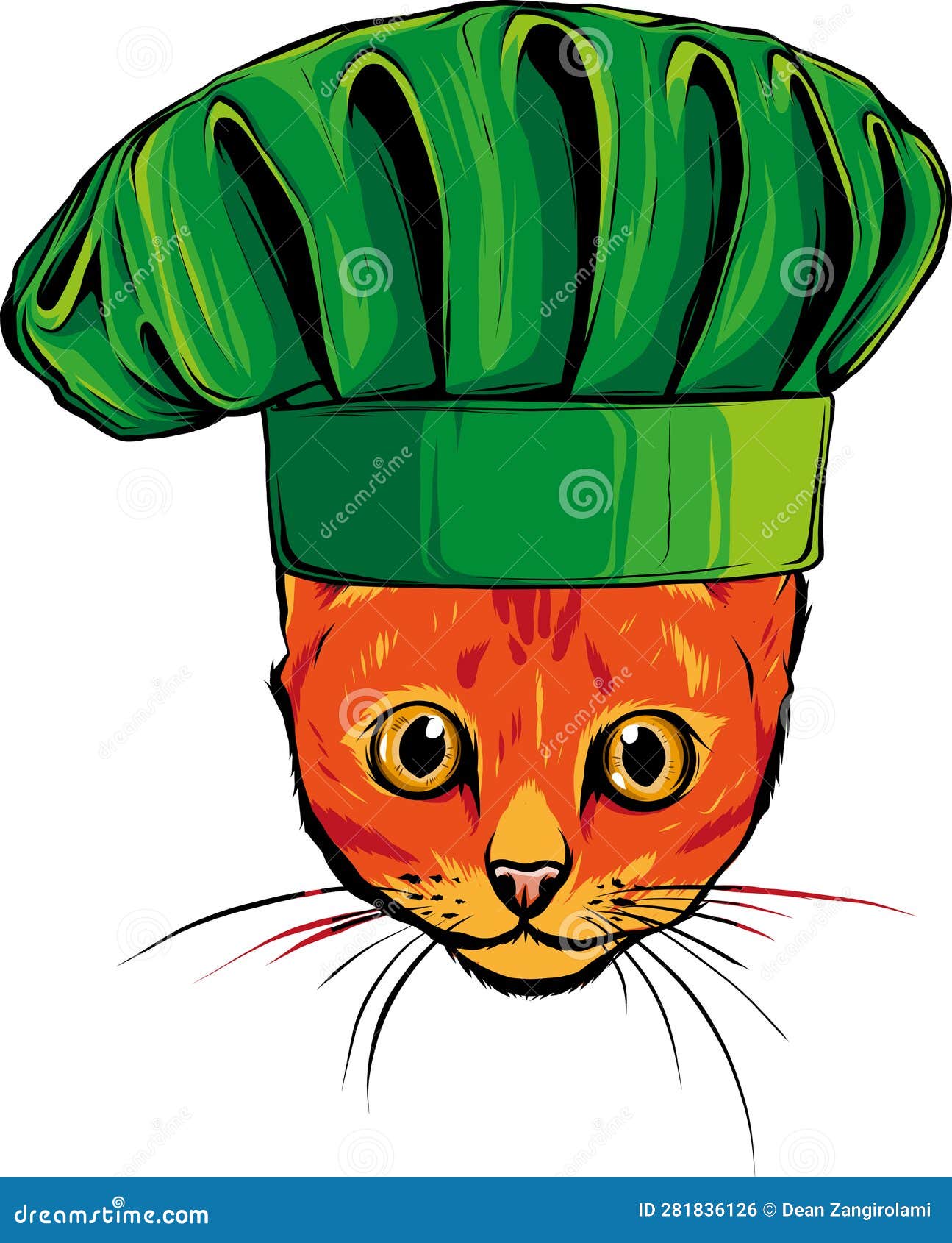 Hand Draw of Cat Head Vector Illustration Design Stock Vector ...