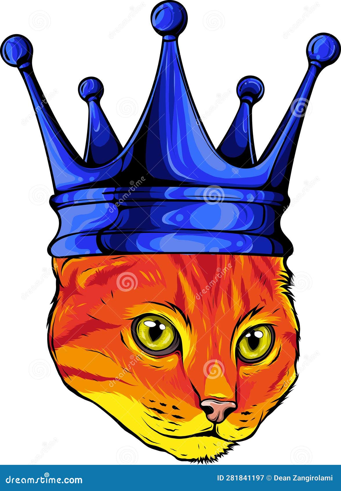 Hand Draw of Cat Head Vector Illustration Design Stock Vector ...