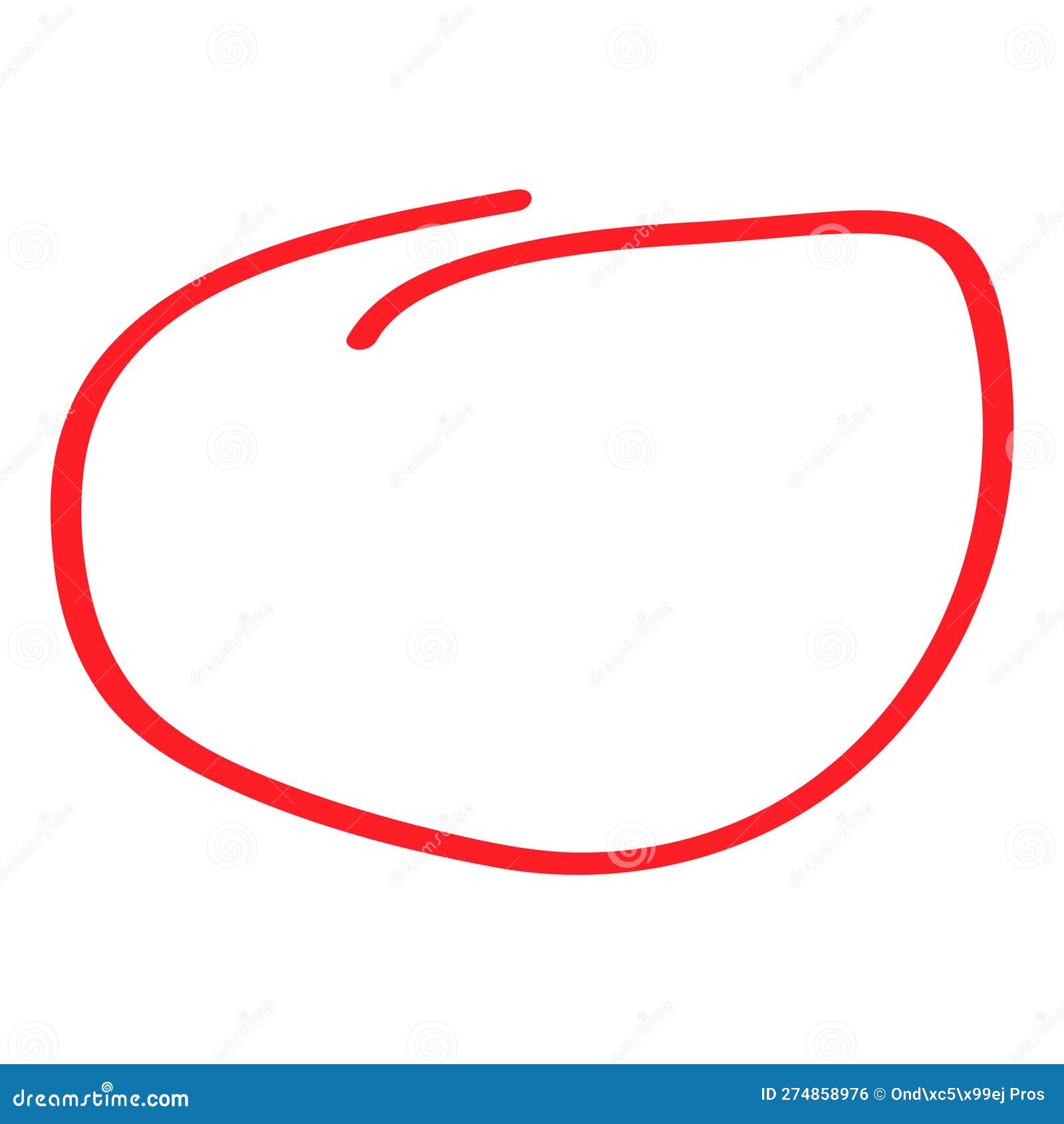 Hand Draw Circle Scribble Mark, Doodle Sketch Blank Frame, Vector ...