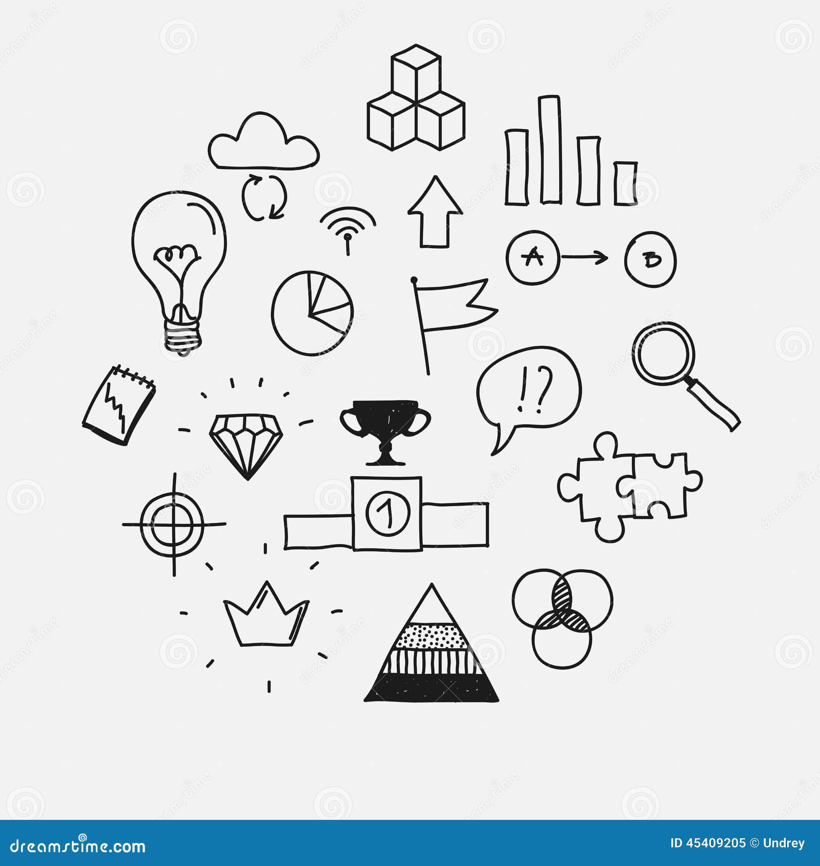 Forecasting - Doodle Illustration On Green Chalkboard. Royalty-Free ...