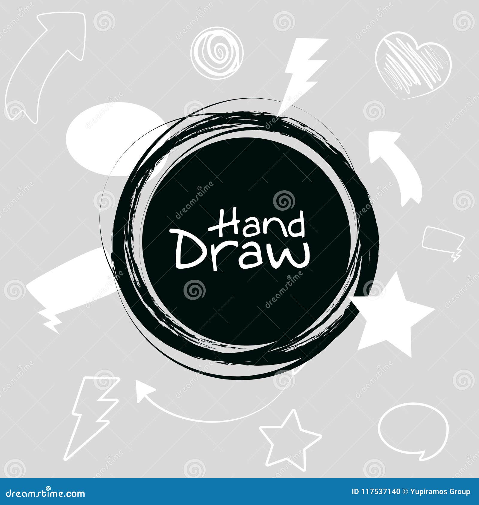 Hand draw cartoons stock vector. Illustration of cartoon - 117537140