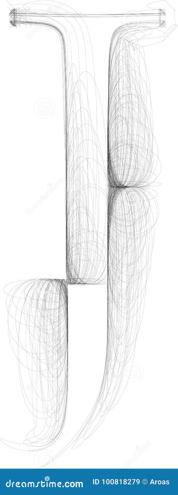 Hand draw font. LETTER J stock vector. Illustration of brushed - 100818279