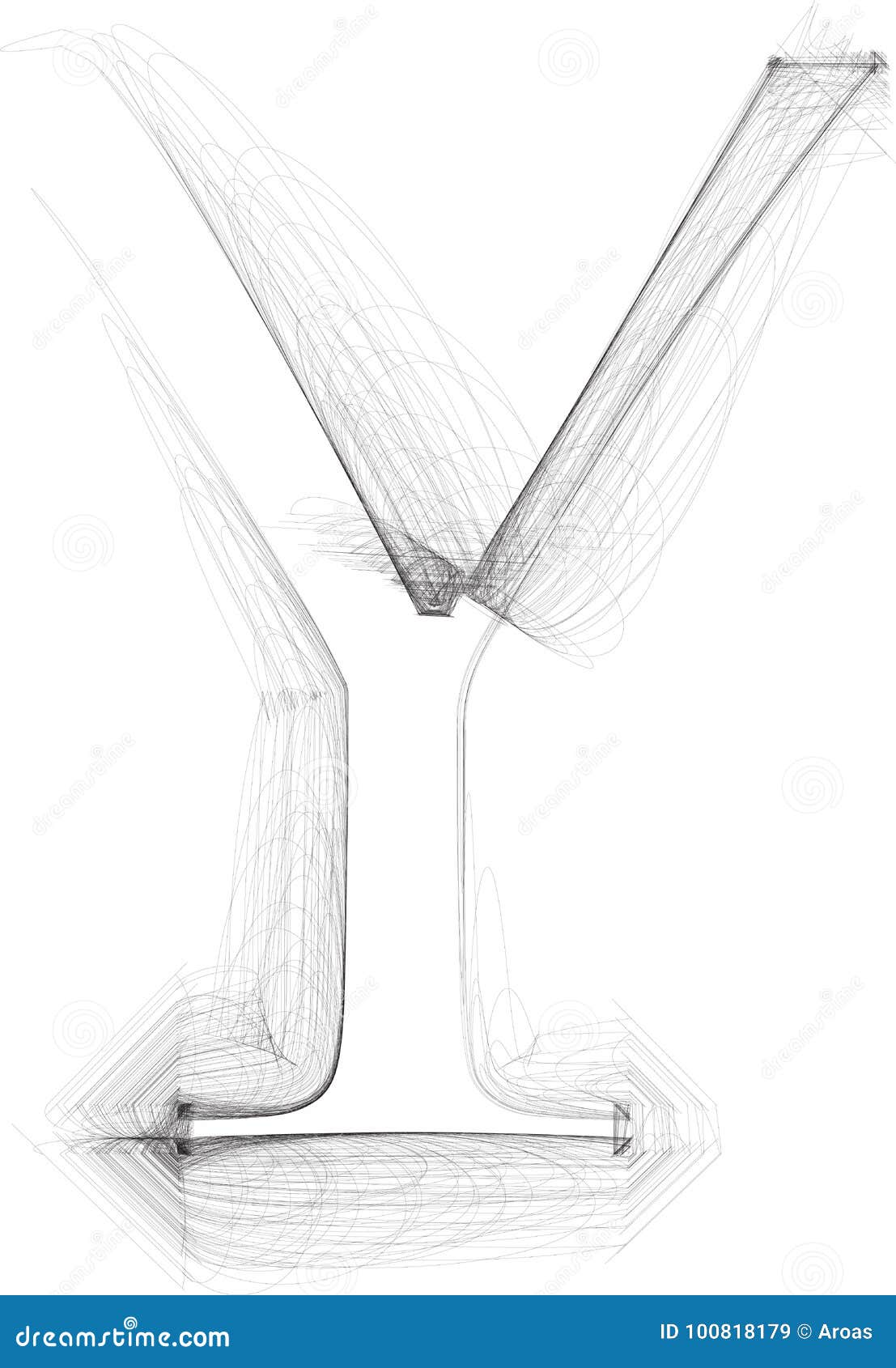 Hand draw font. LETTER Y stock vector. Illustration of pattern - 100818179