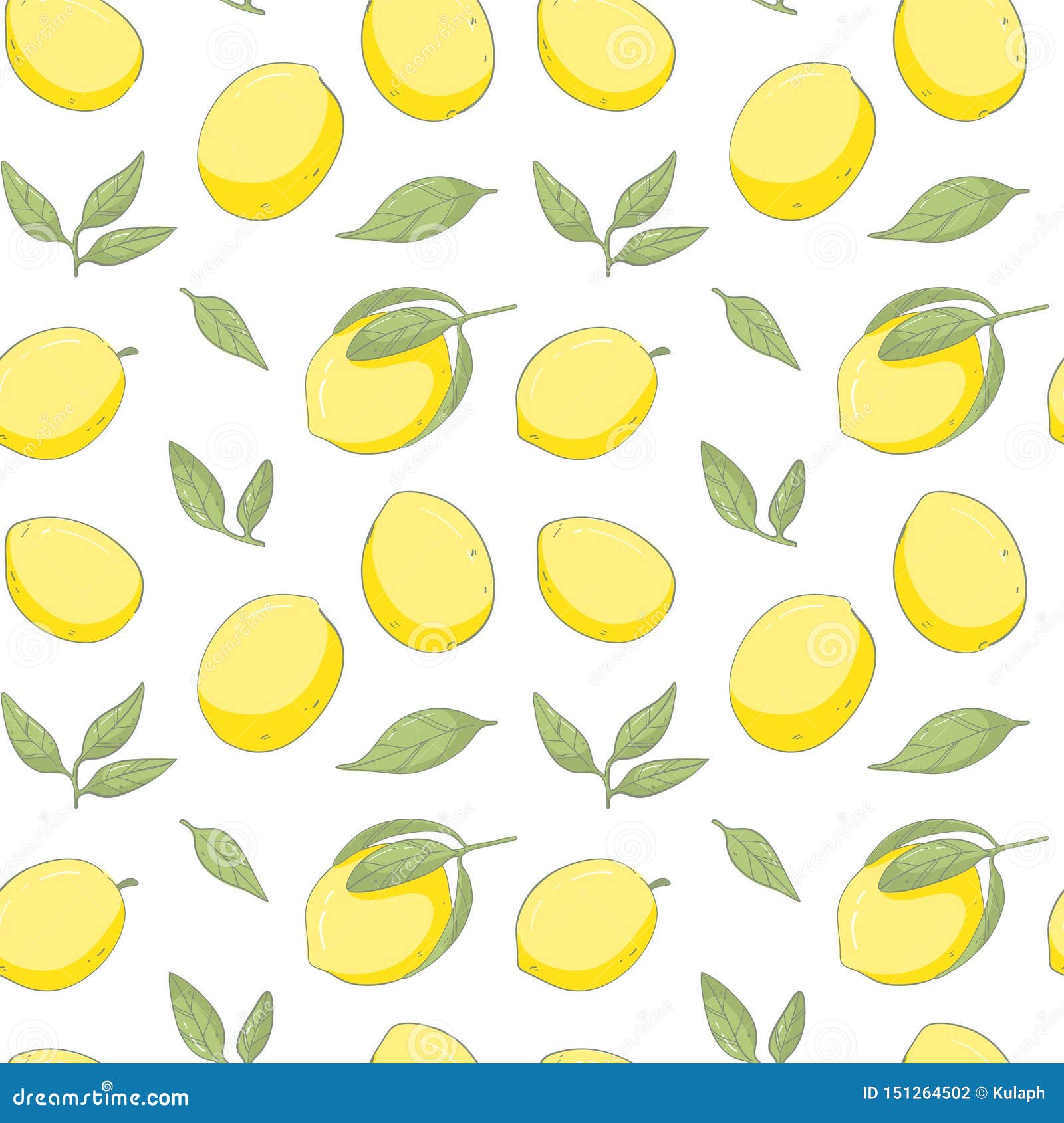 Hand Draw Fresh Lemon Background. Good for Printing Stock Vector ...