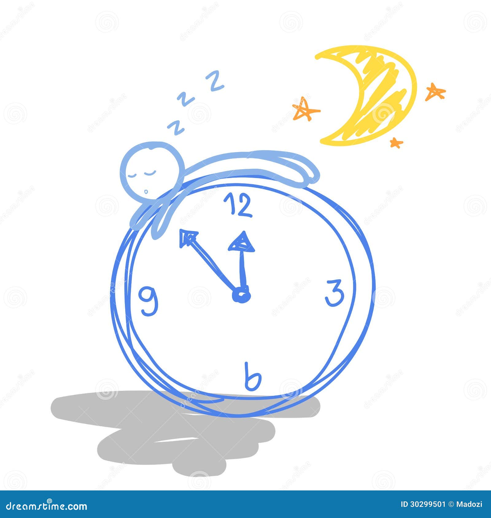 Goodnight cartoon stock vector. Illustration of adorable - 30299501