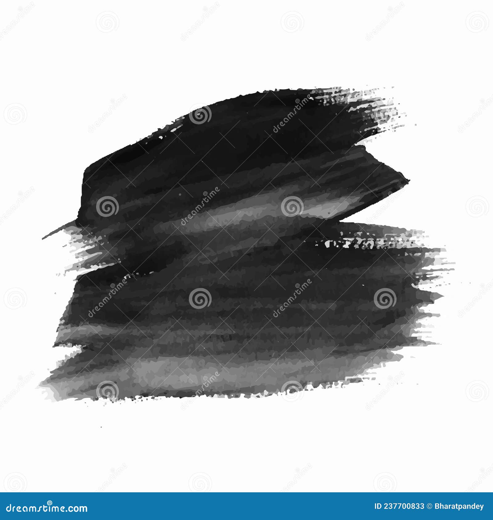 Hand Draw Gray Watercolor Strock Design Stock Vector - Illustration of ...