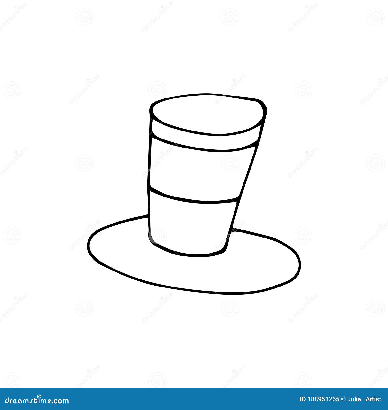 Hand-draw hat doodle stock vector. Illustration of design - 188951265