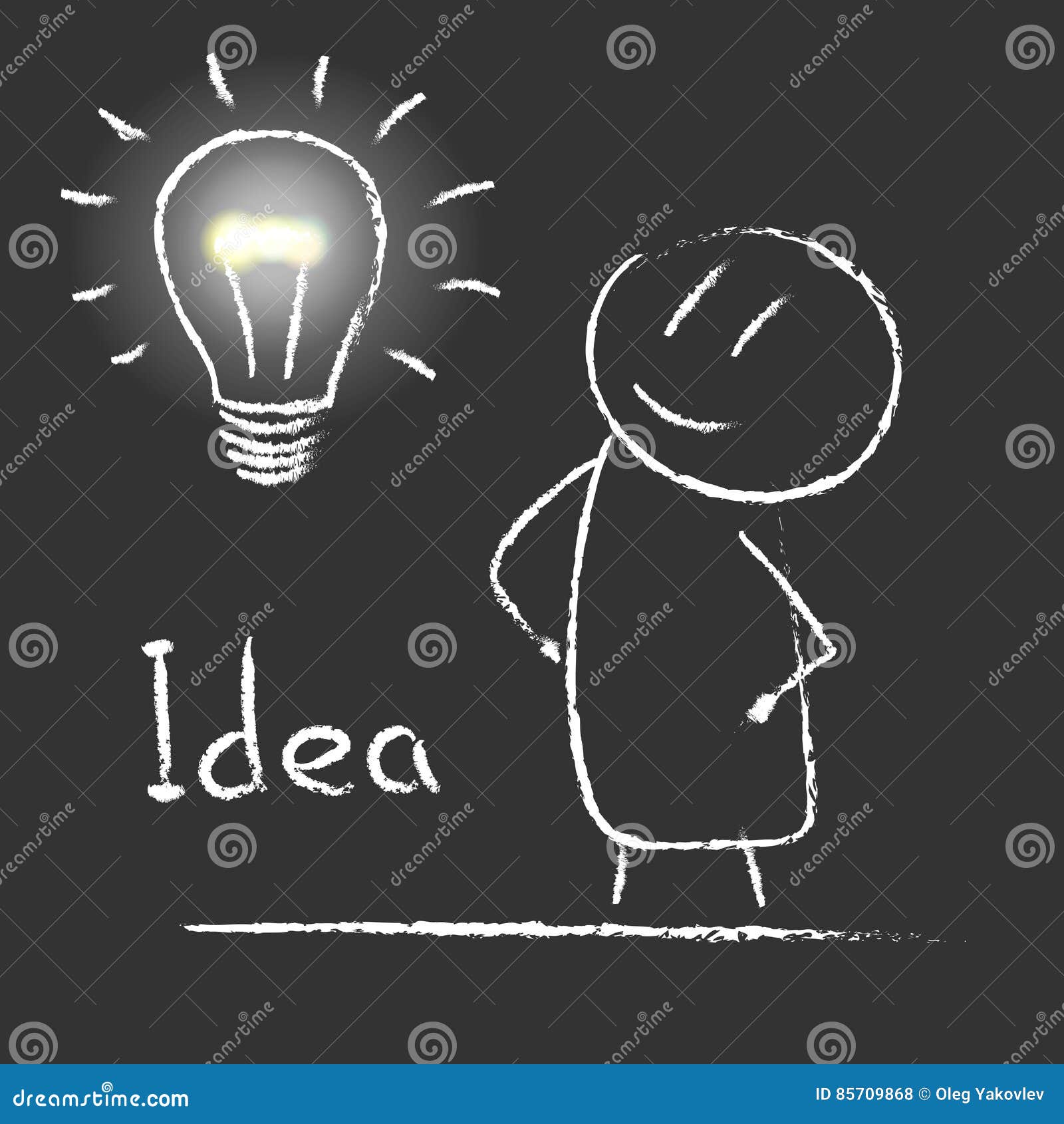 Hand Draw Idea. Vector Illustration Stock Vector - Illustration of draw ...