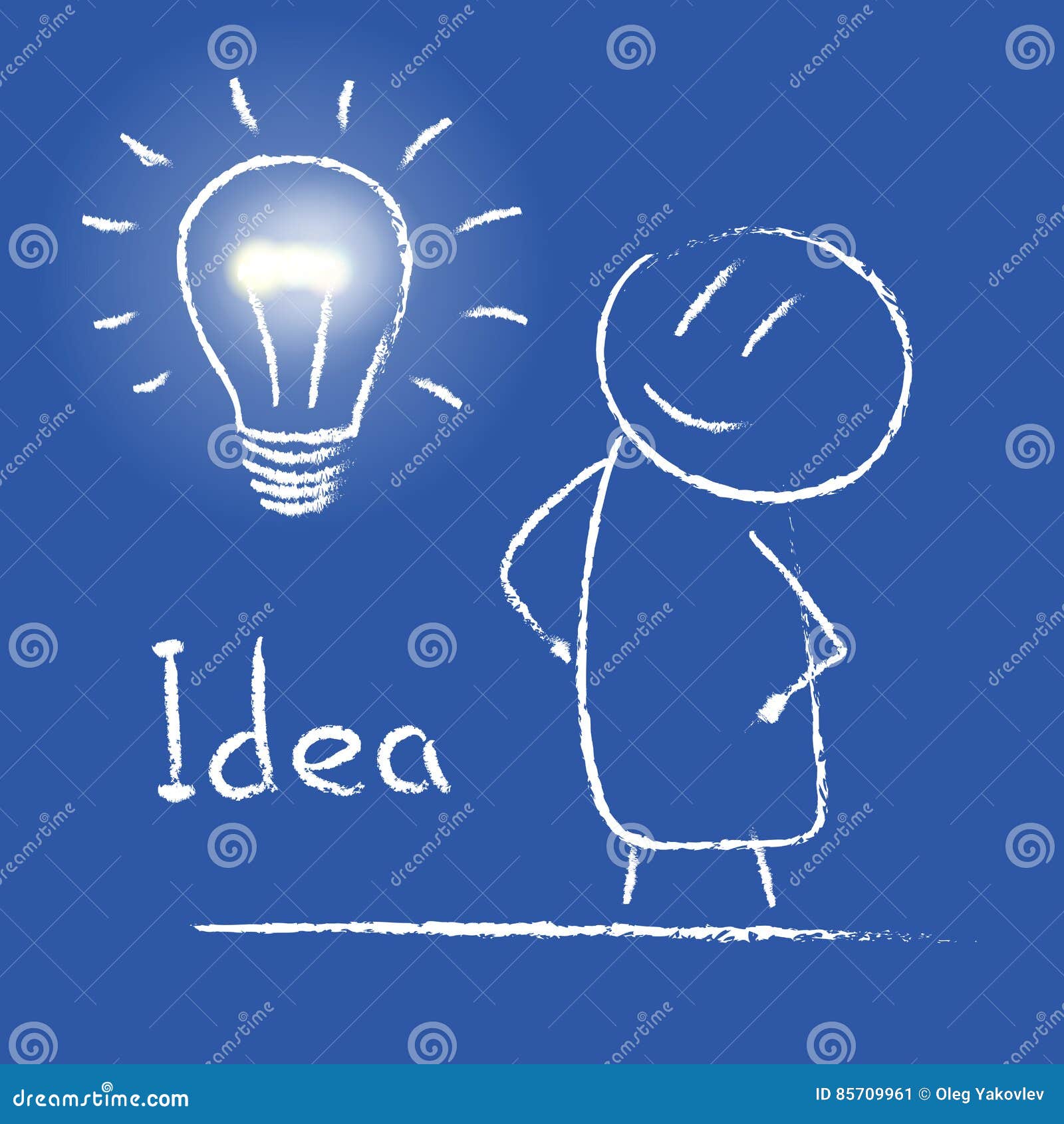 Hand Draw Idea. Vector Illustration Stock Vector - Illustration of ...