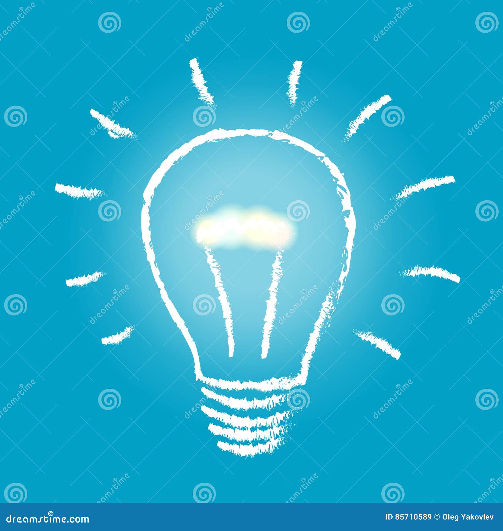 Hand Draw Idea. Vector Illustration Stock Vector - Illustration of ...