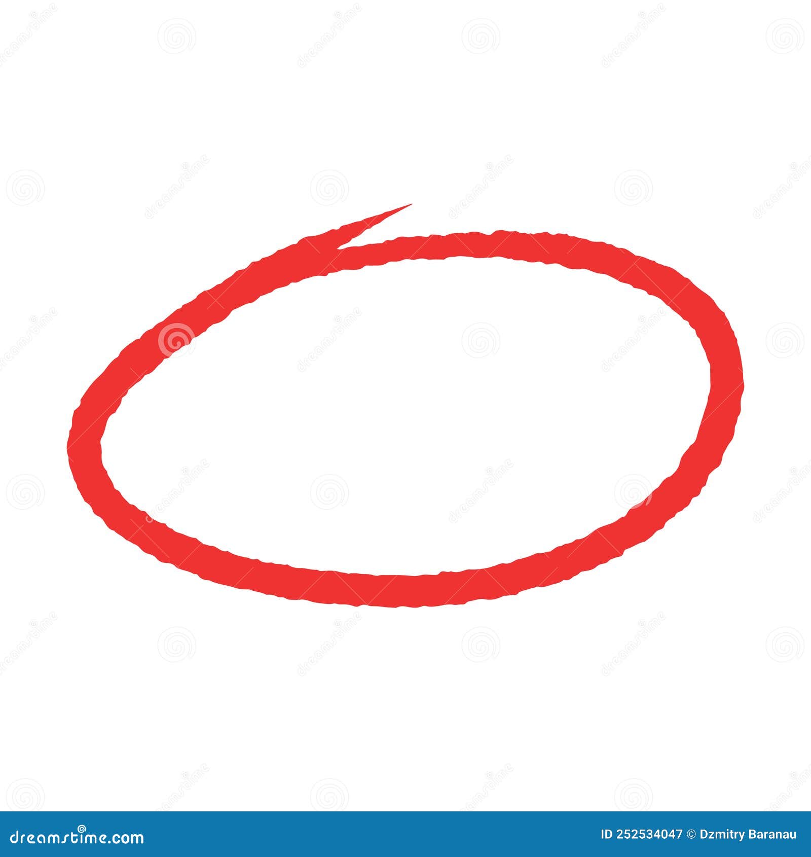 Marker Highlight Circle Correct Answer Handwritten Vector Stroke, Oval ...