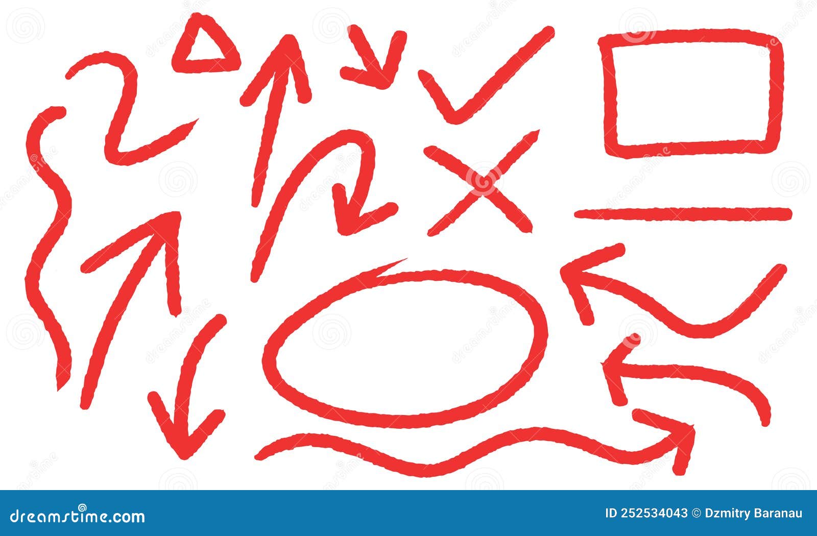 Marker Highlight Circle Correct Answer Handwritten Vector Stroke, Oval ...