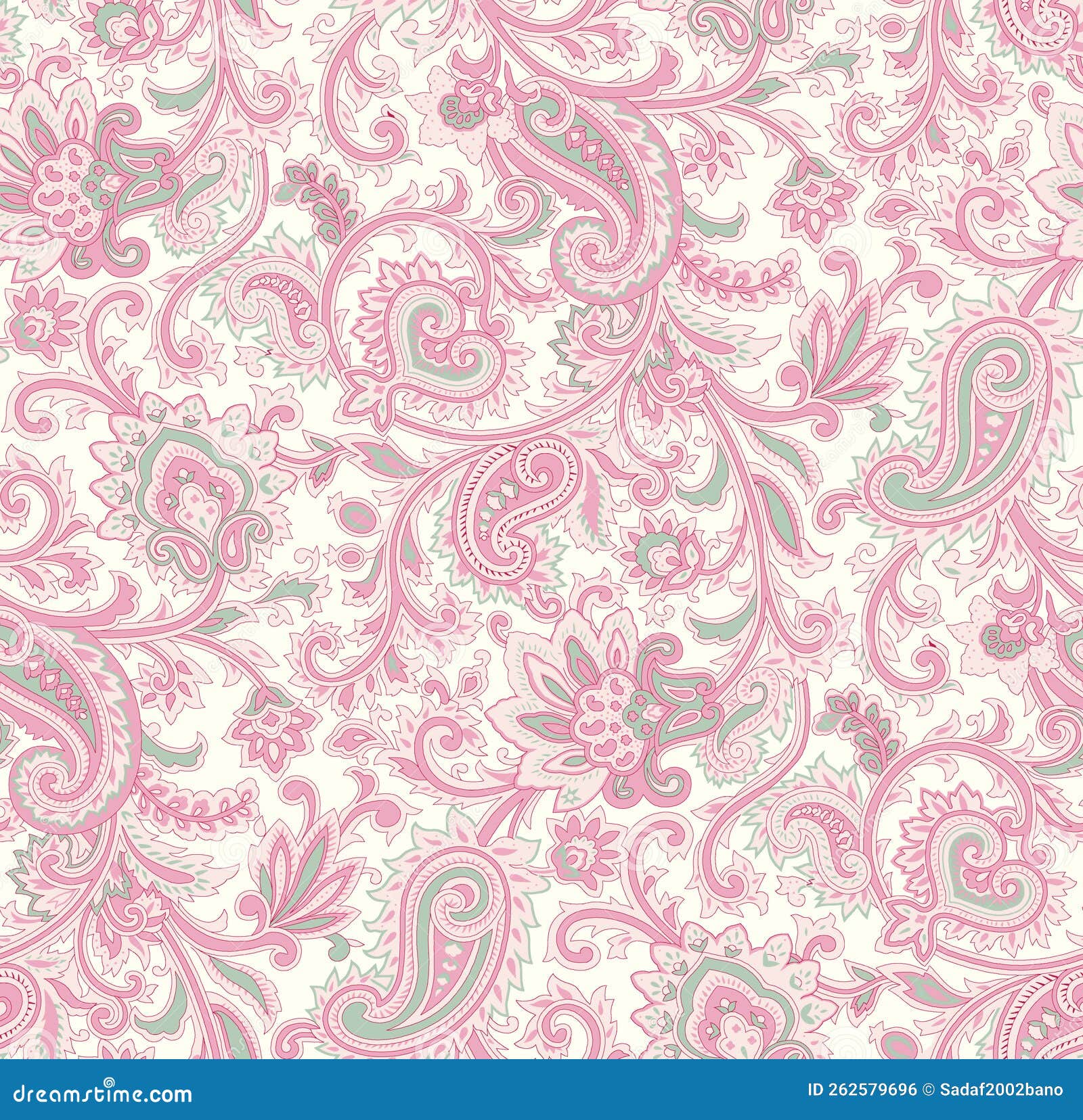 A Hand Draw Paisley Pattern Vector, Texture, Paisley Background, and ...