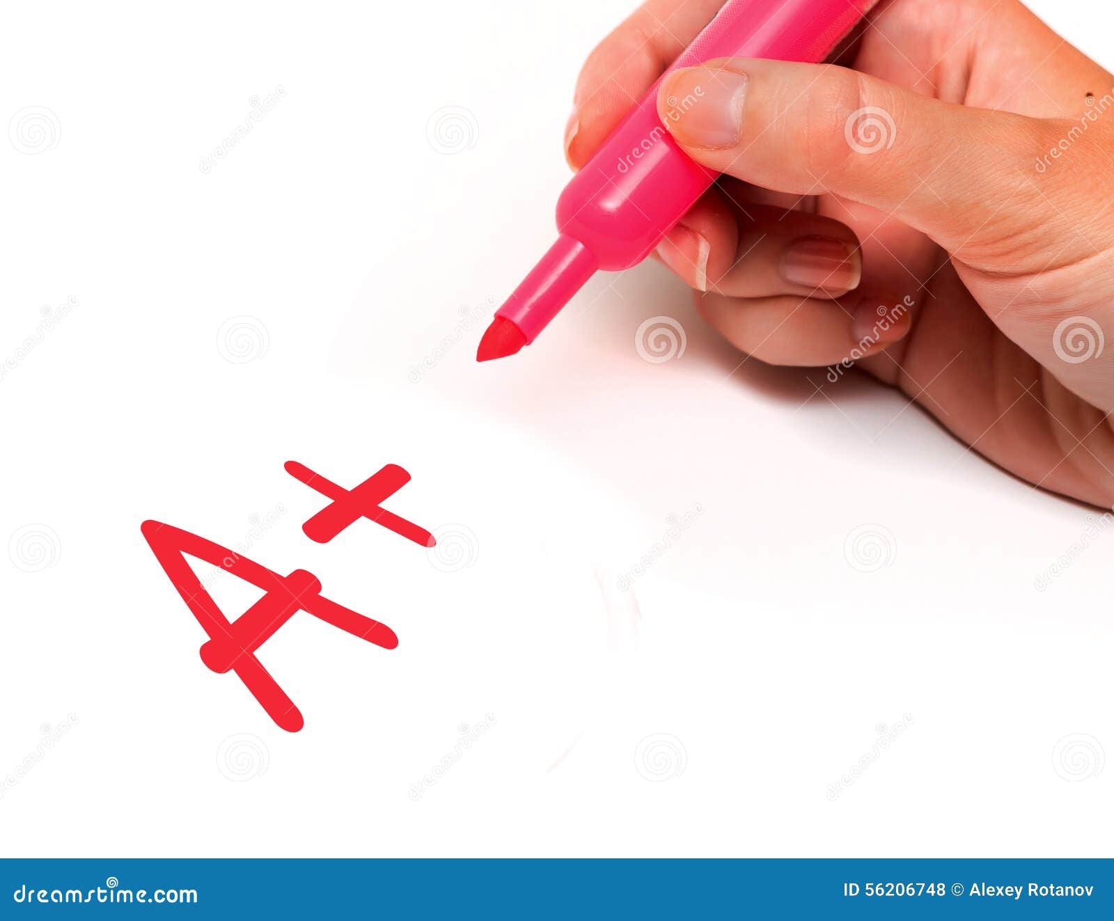 Hand Draw Pass Mark on White Background Stock Photo - Image of ...