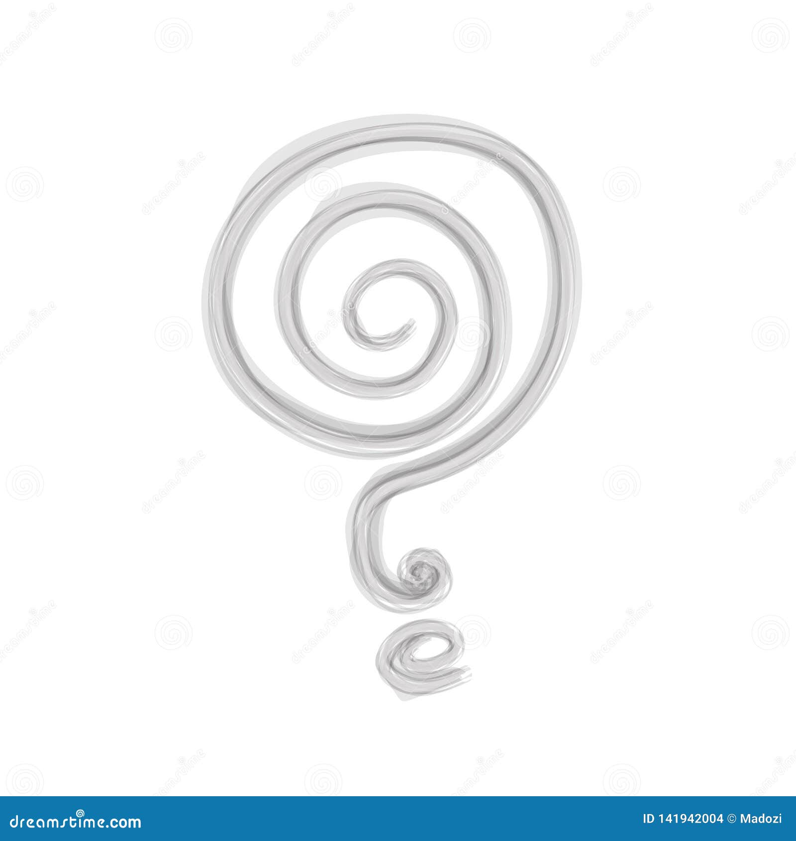 Hand draw Question mark stock vector. Illustration of artistic - 141942004