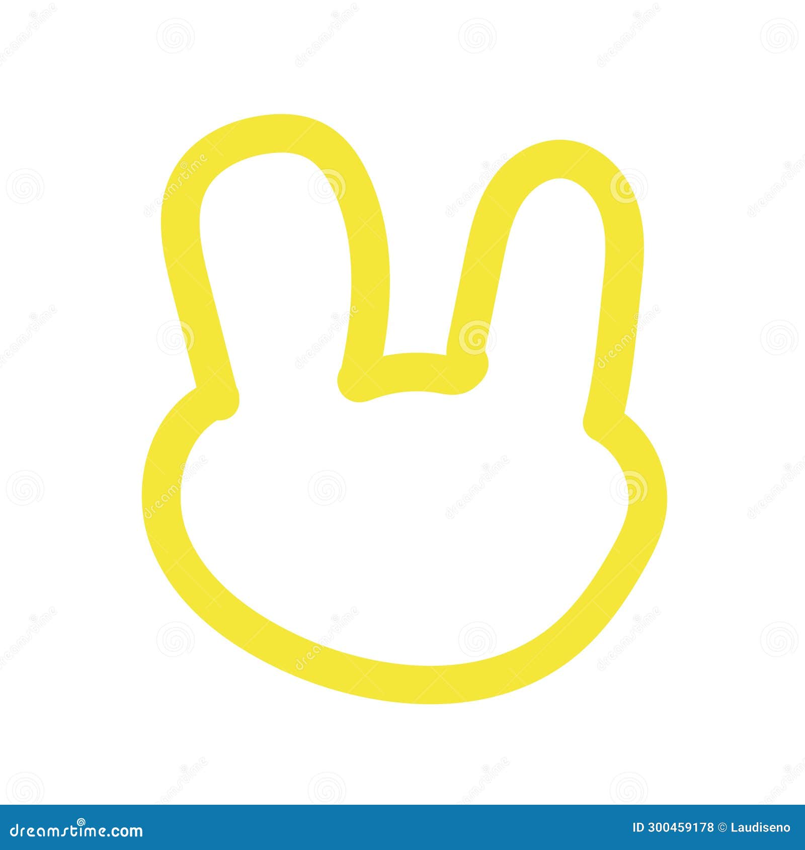 Hand Draw Rabbit Avatar Sketch Icon Vector Stock Vector - Illustration ...