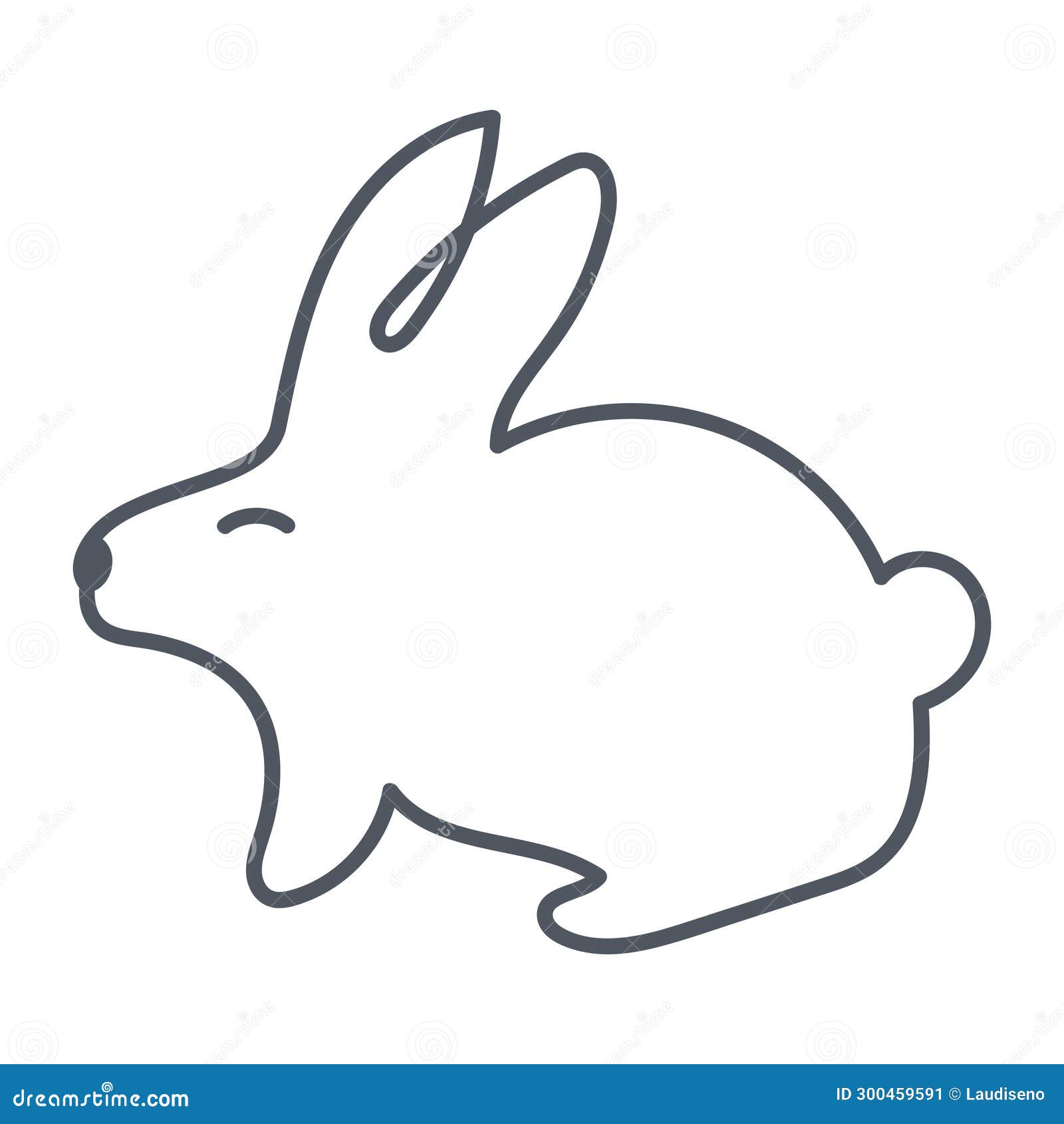 Hand Draw Rabbit Sketch Icon Vector Stock Vector - Illustration of ...