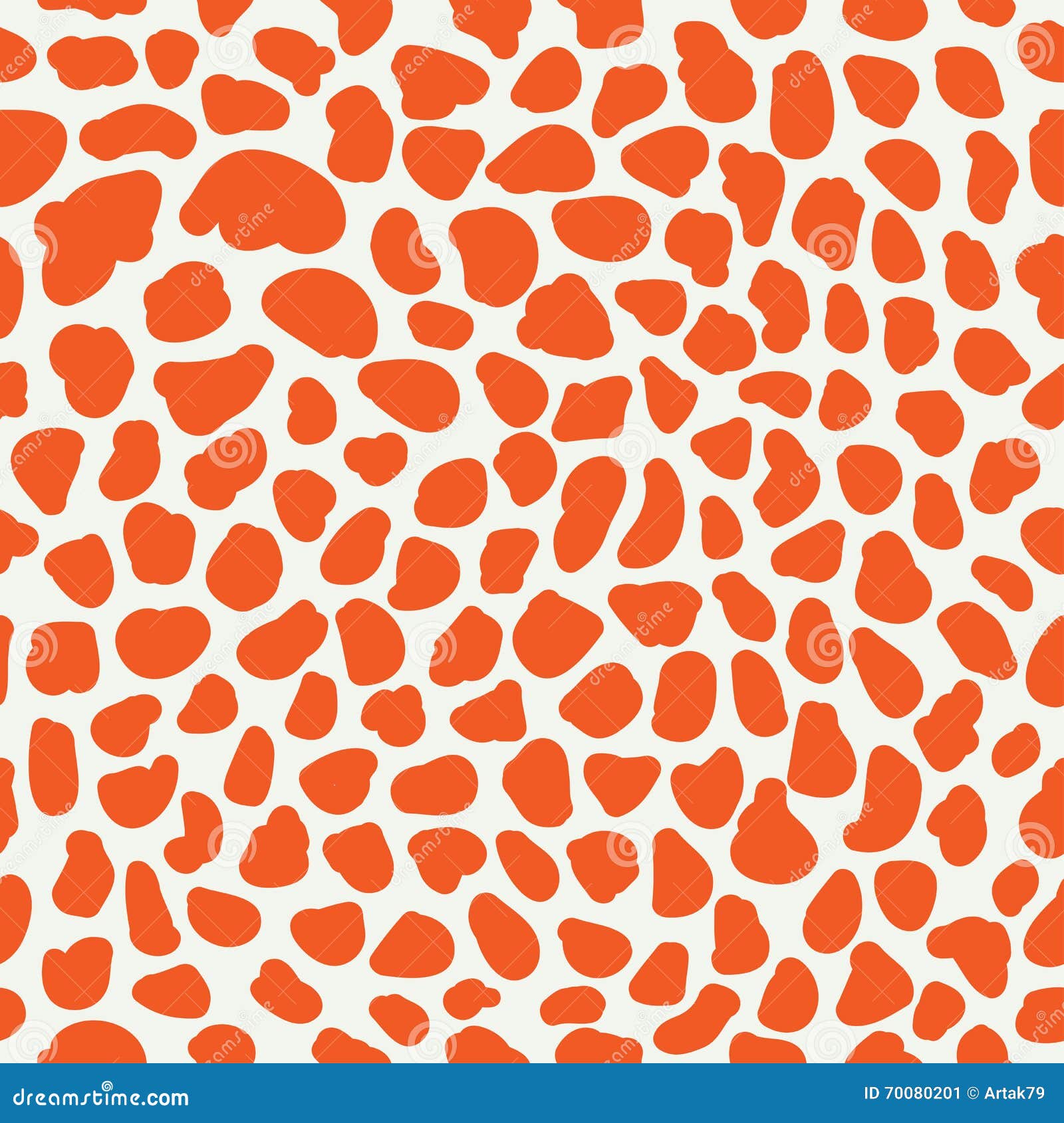 Hand Draw Red Stones Pattern Stock Illustration - Illustration of color ...