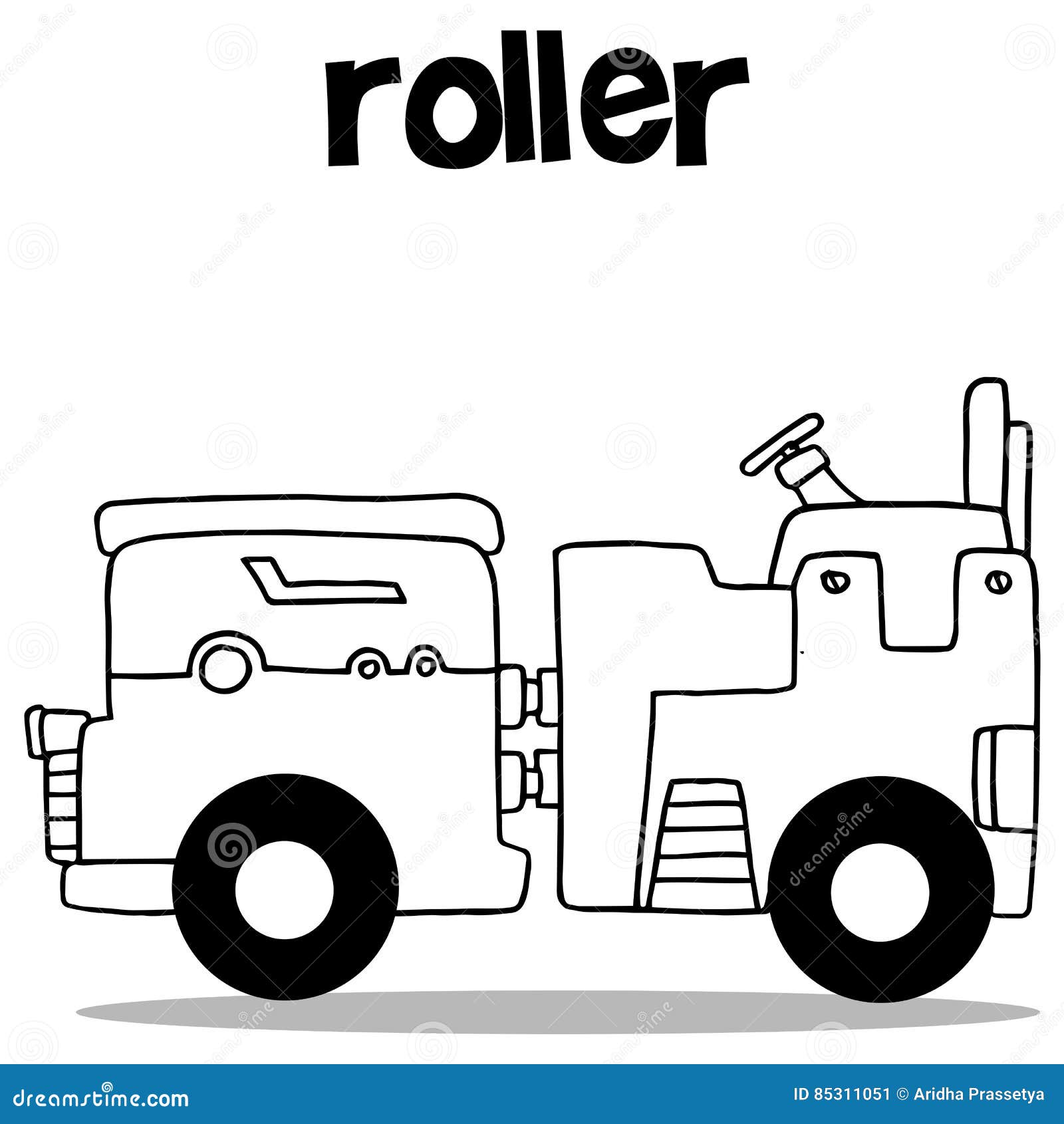 Hand Draw of Roller Collection Vector Stock Vector - Illustration of ...