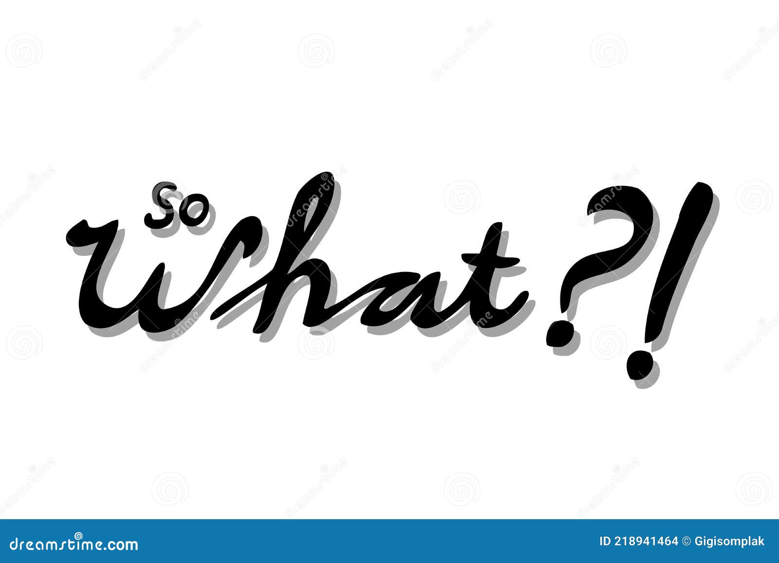 Simple Hand Draw Sketch Black Vector Script Leterring, so What ...