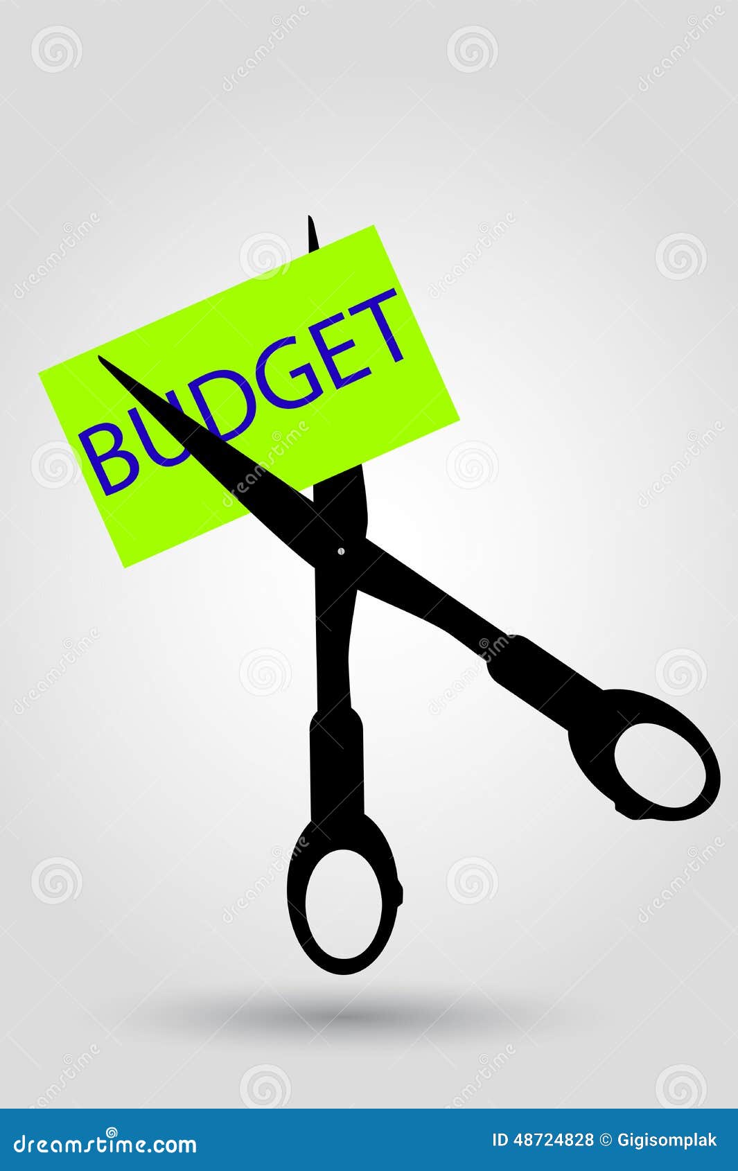 Hand Draw, Sketch of Budget Cutting Stock Vector - Illustration of ...