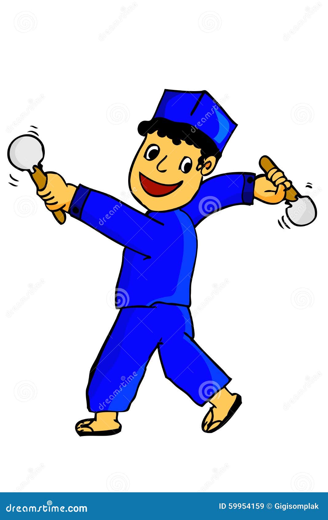 Hand Draw Sketch, Man Boy - Hit Something Stock Vector - Illustration ...