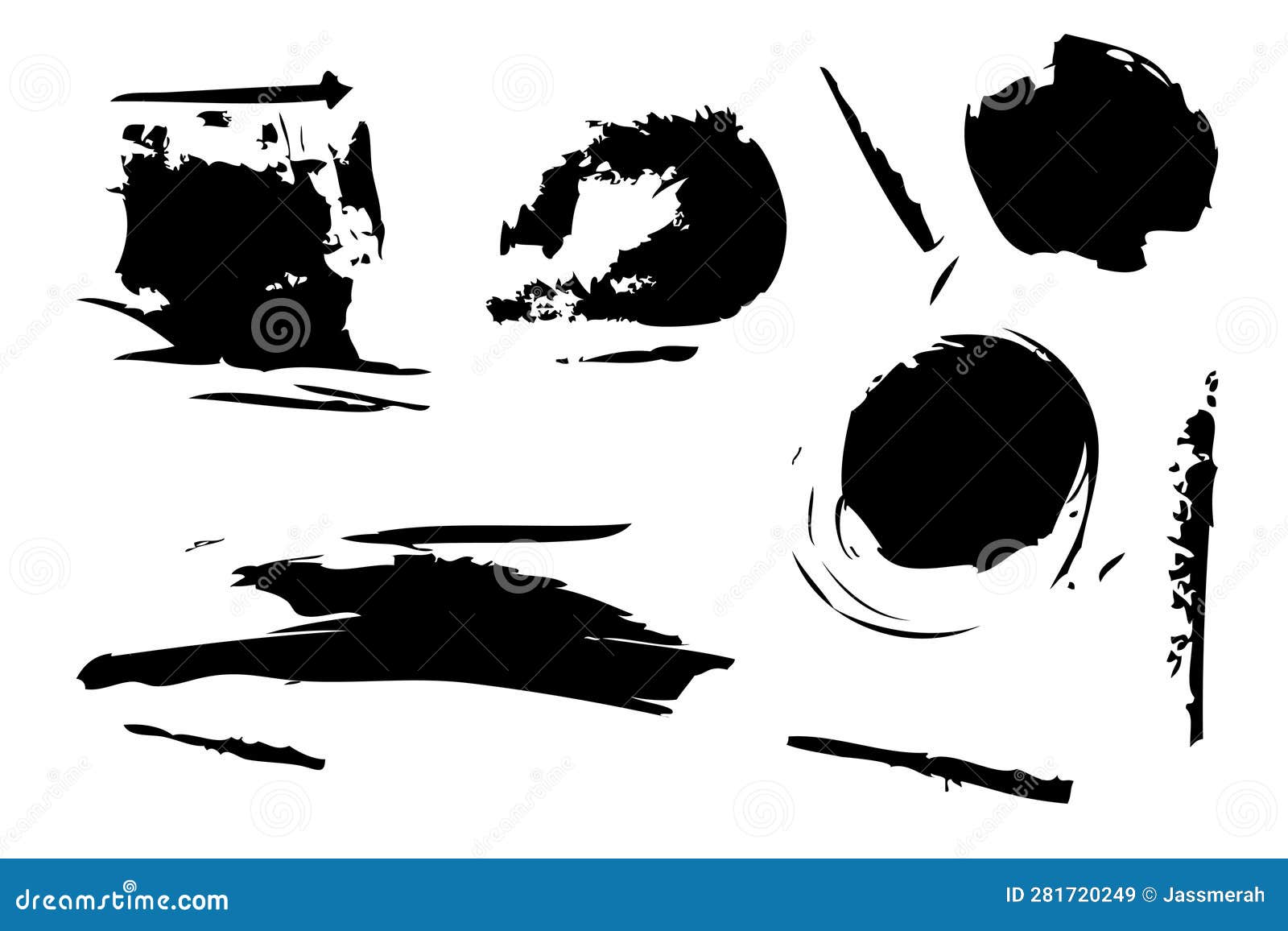 Hand Draw Sketch Splat, Splash, Spill Paint, Isolated on White Stock ...