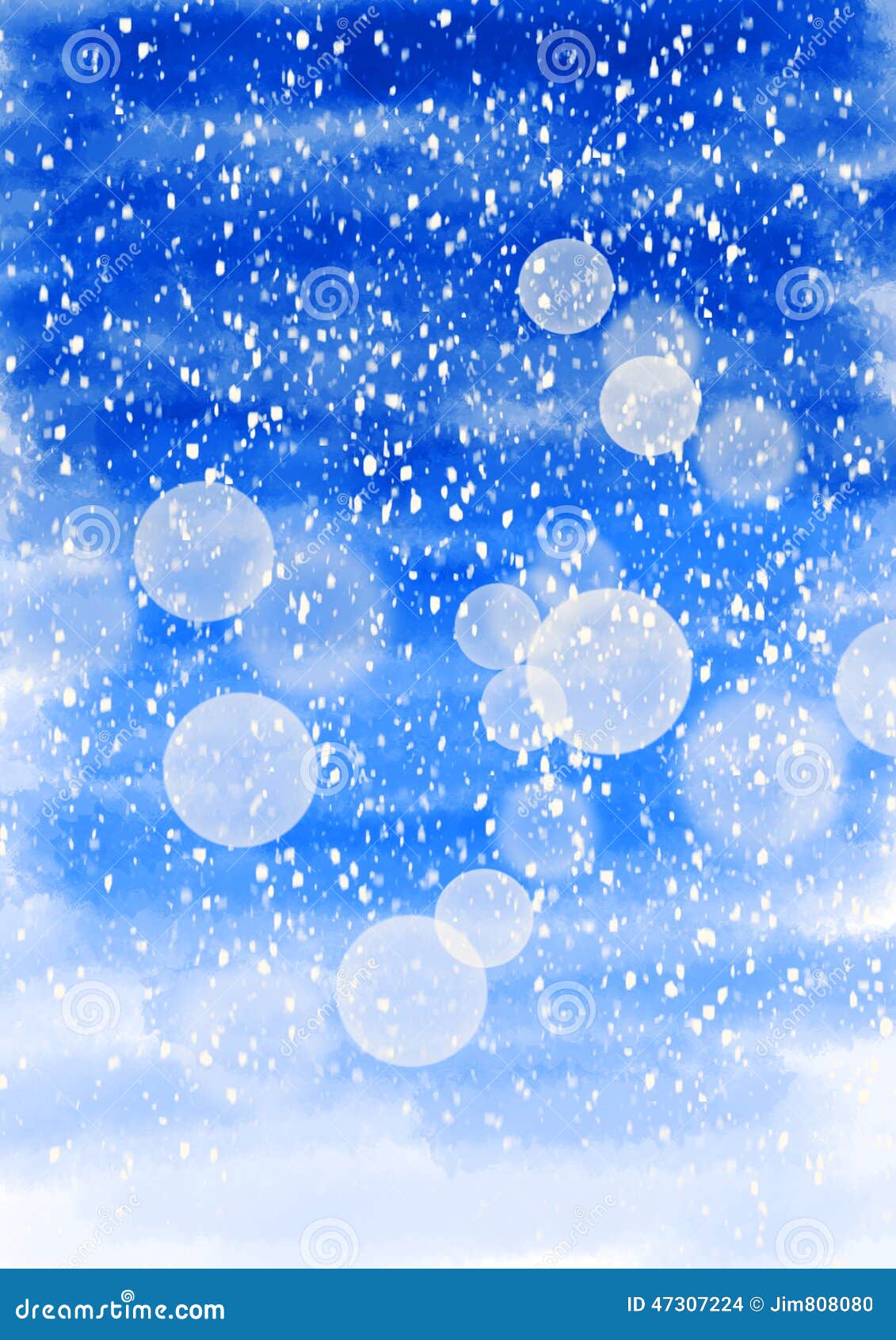 Hand draw snow stock illustration. Illustration of snowfall - 47307224