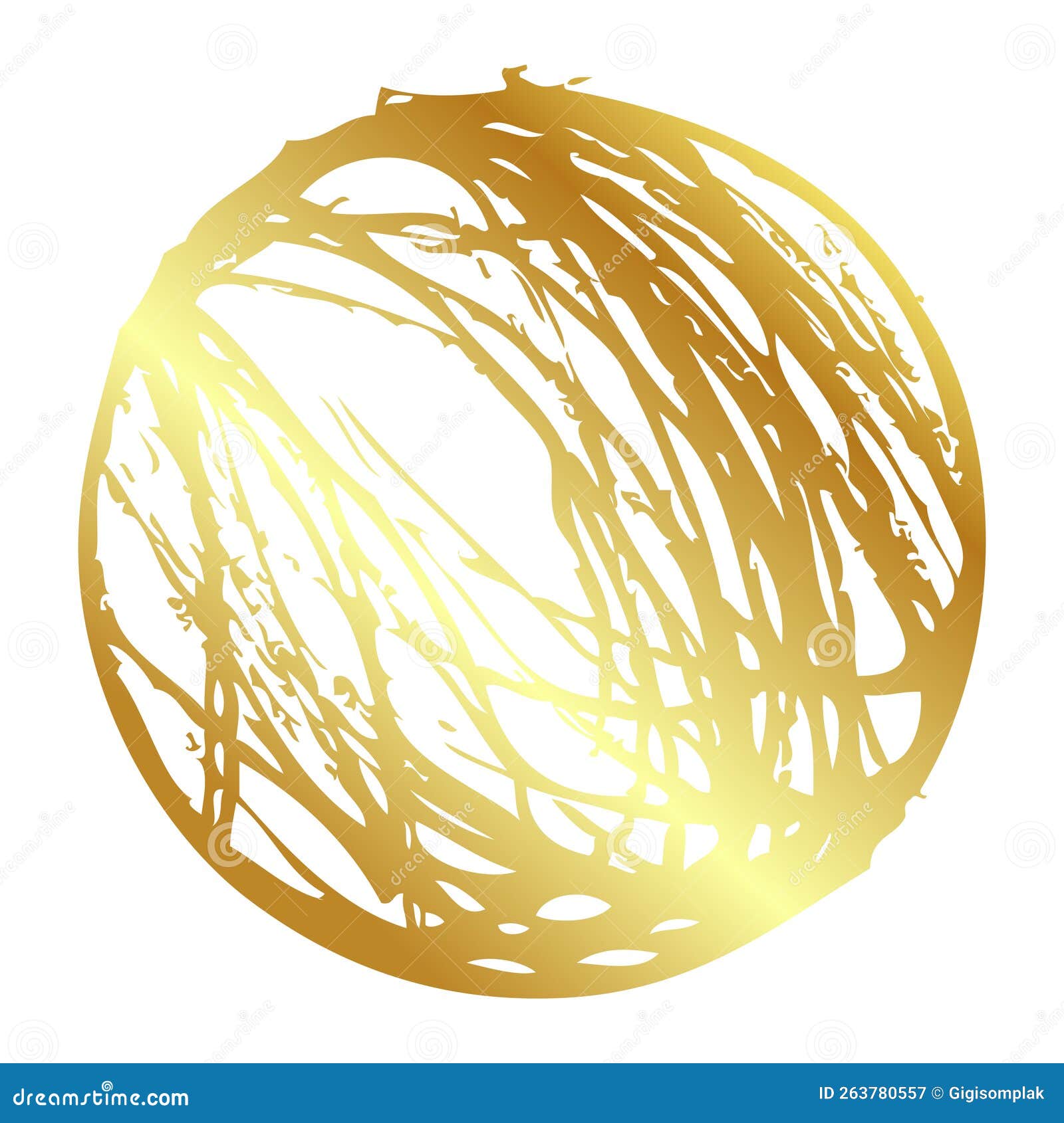 Hand Draw Vector Sketch Frame Scribble, Gold Golden Stock Vector ...