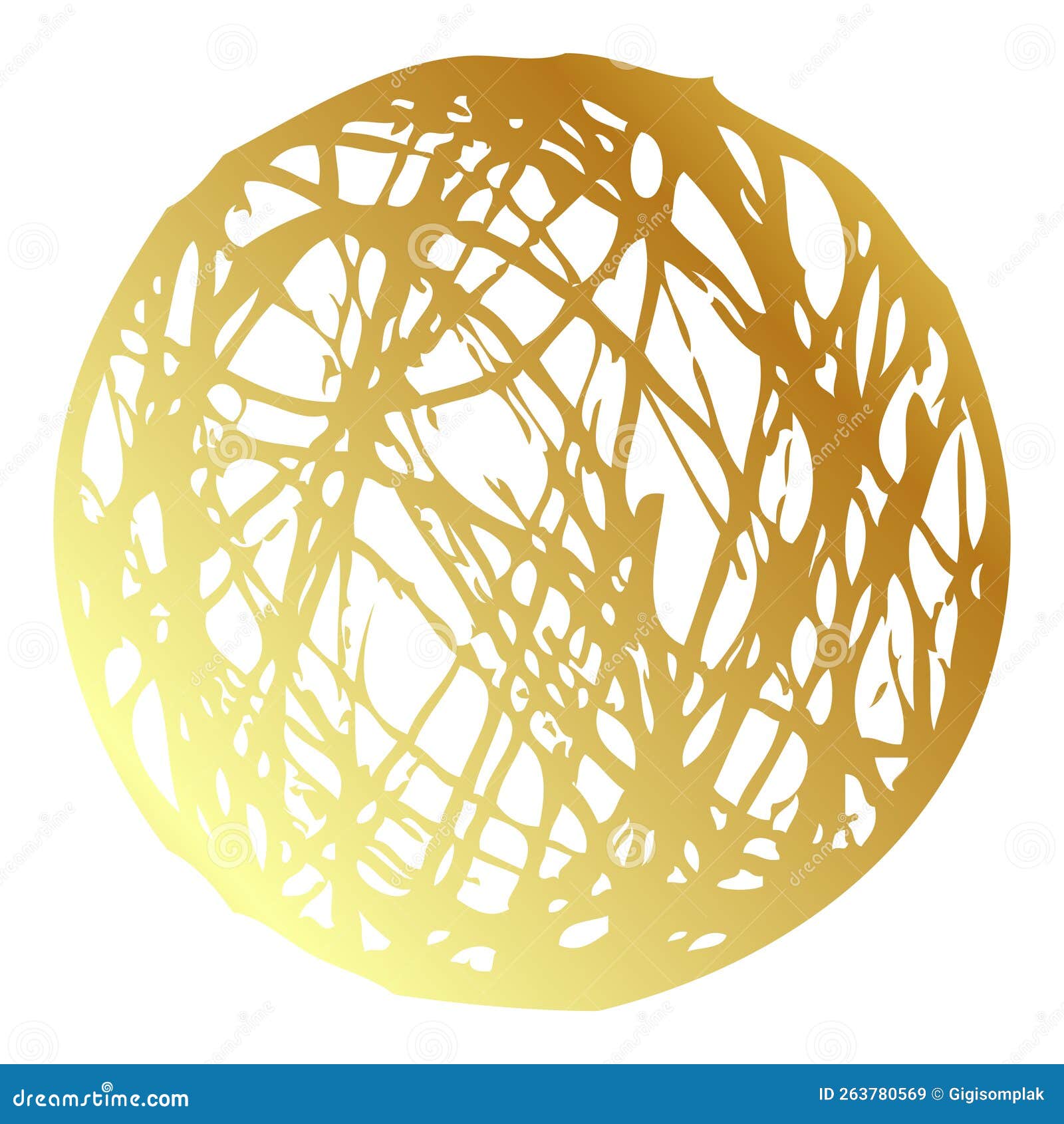 Hand Draw Vector Sketch Frame Scribble, Gold Golden Stock Vector ...