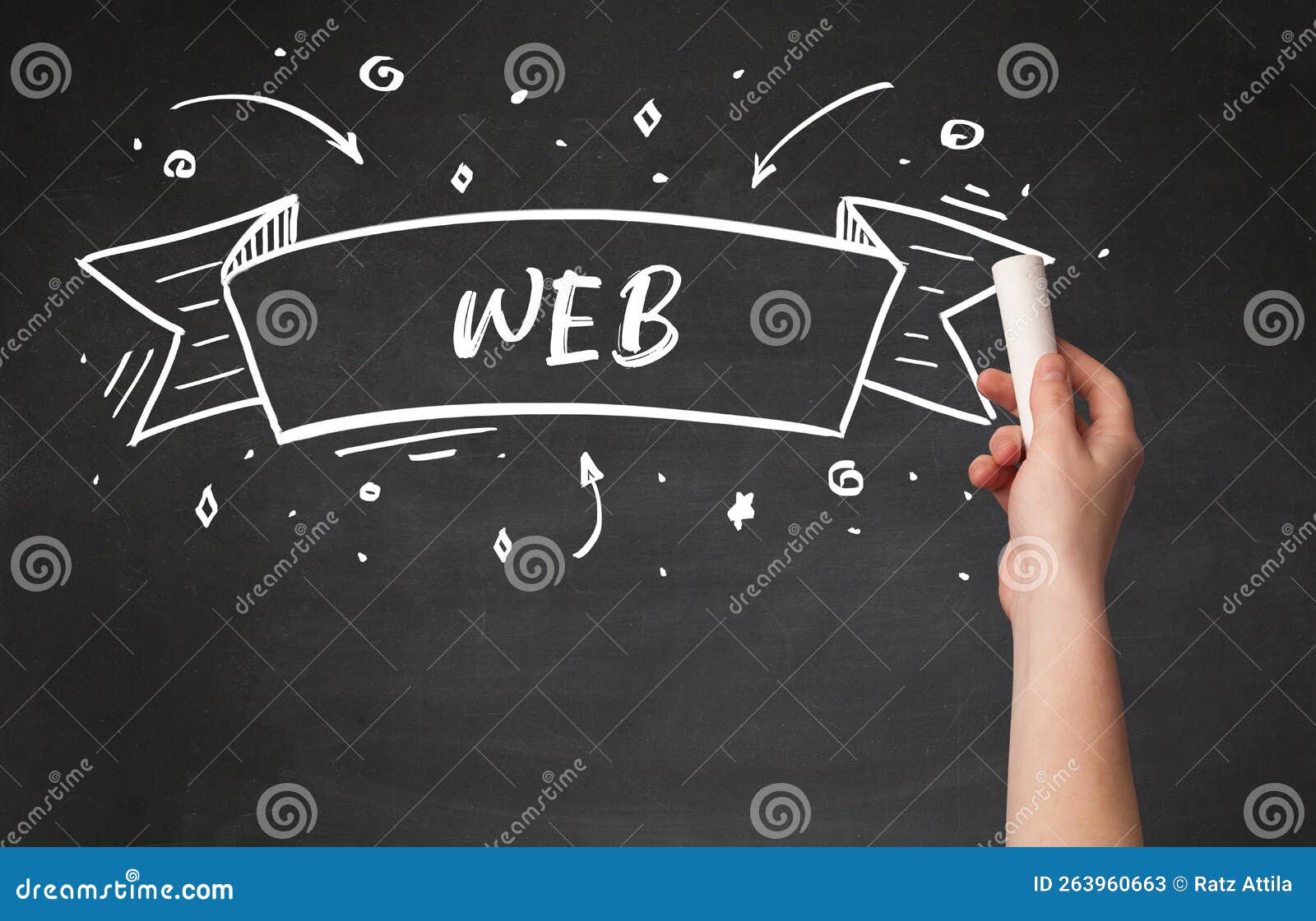 Hand Drawing Abbreviation Concept Stock Image - Image of calculations ...
