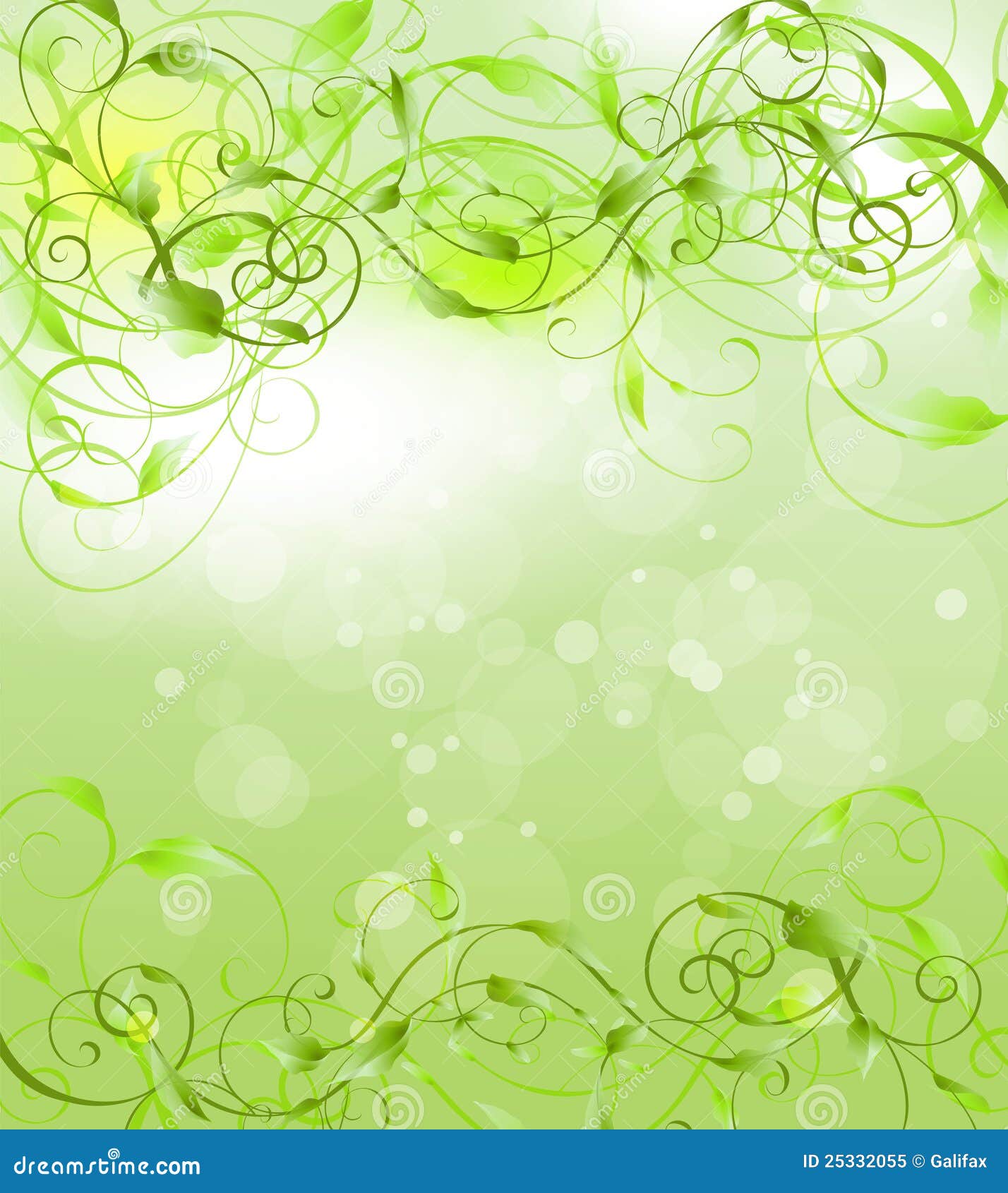 Hand Drawing Abstract Floral Background. Stock Illustration ...