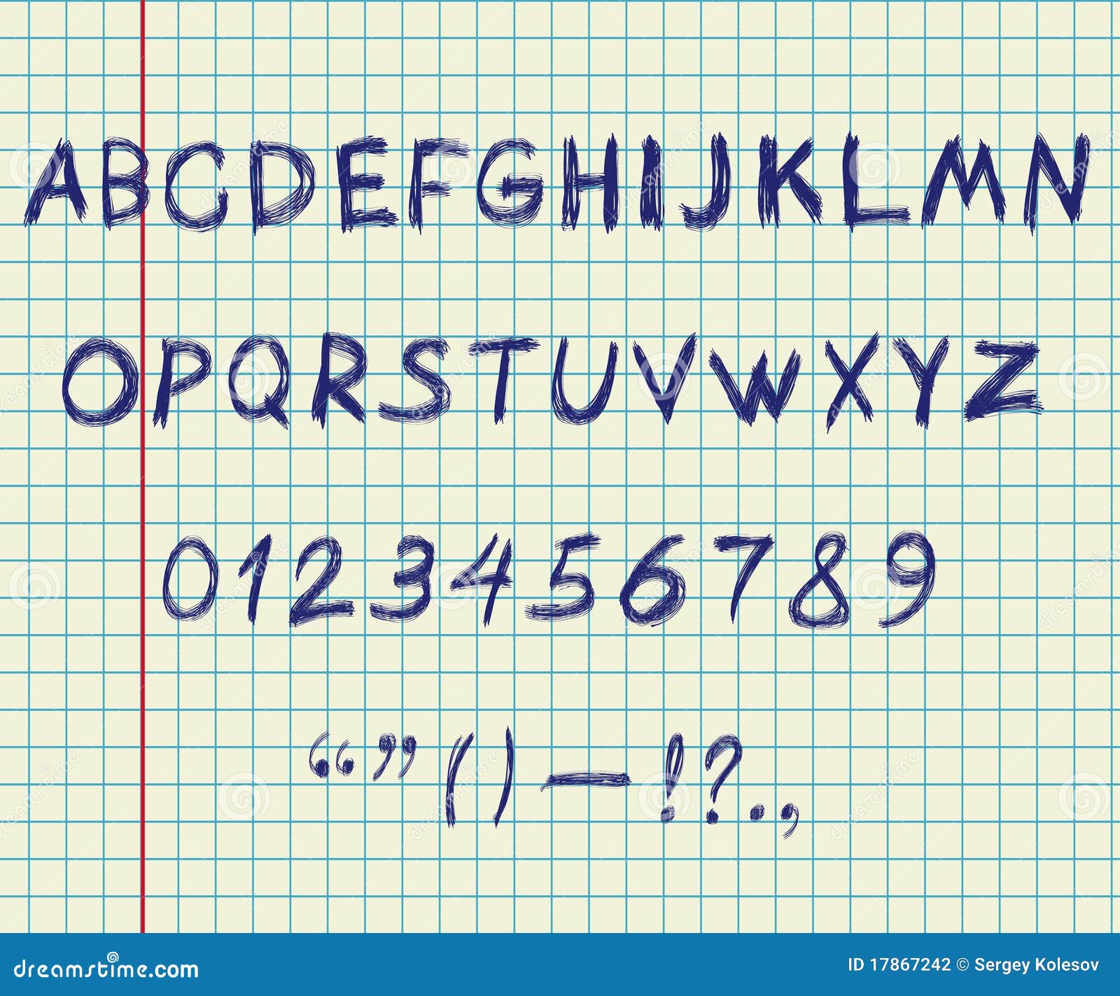 Hand drawing alphabet stock vector. Illustration of characters - 17867242