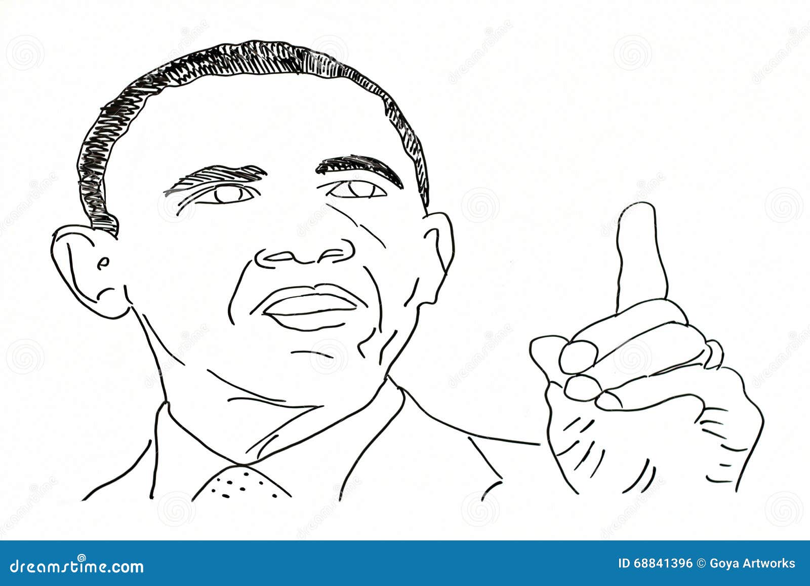 Hand Drawing of American Politicians Editorial Photo - Illustration of ...