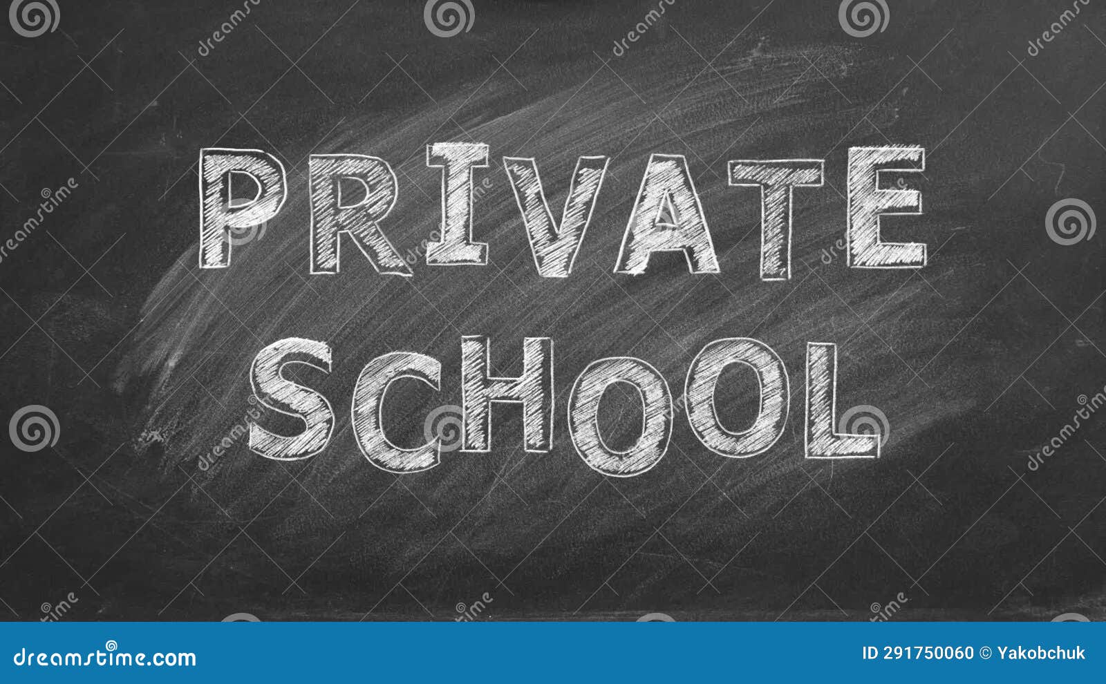 Private School. Text on Blackboard Stock Footage - Video of private ...