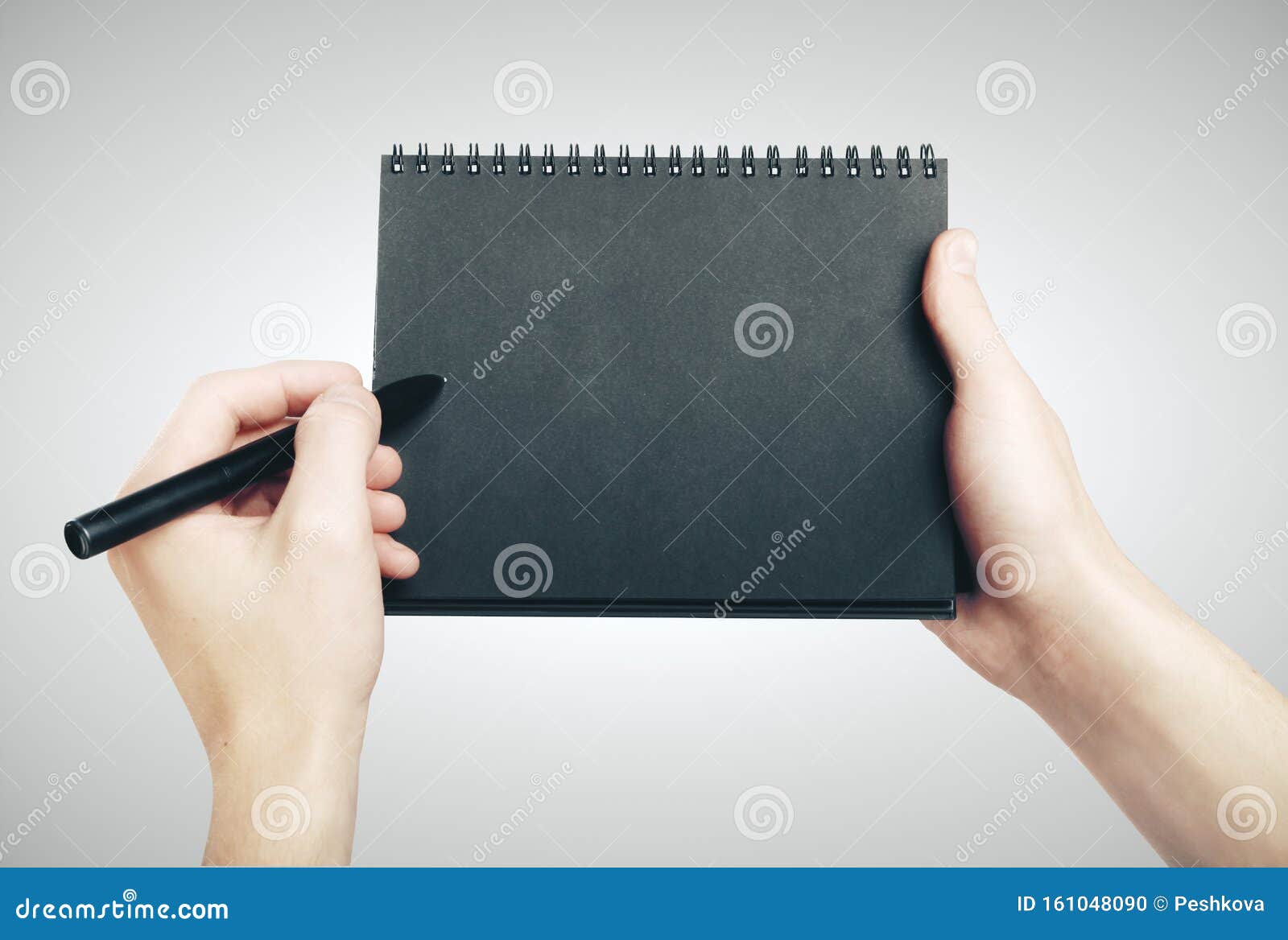Black Notepad With Black Pen Royalty-Free Stock Photography ...