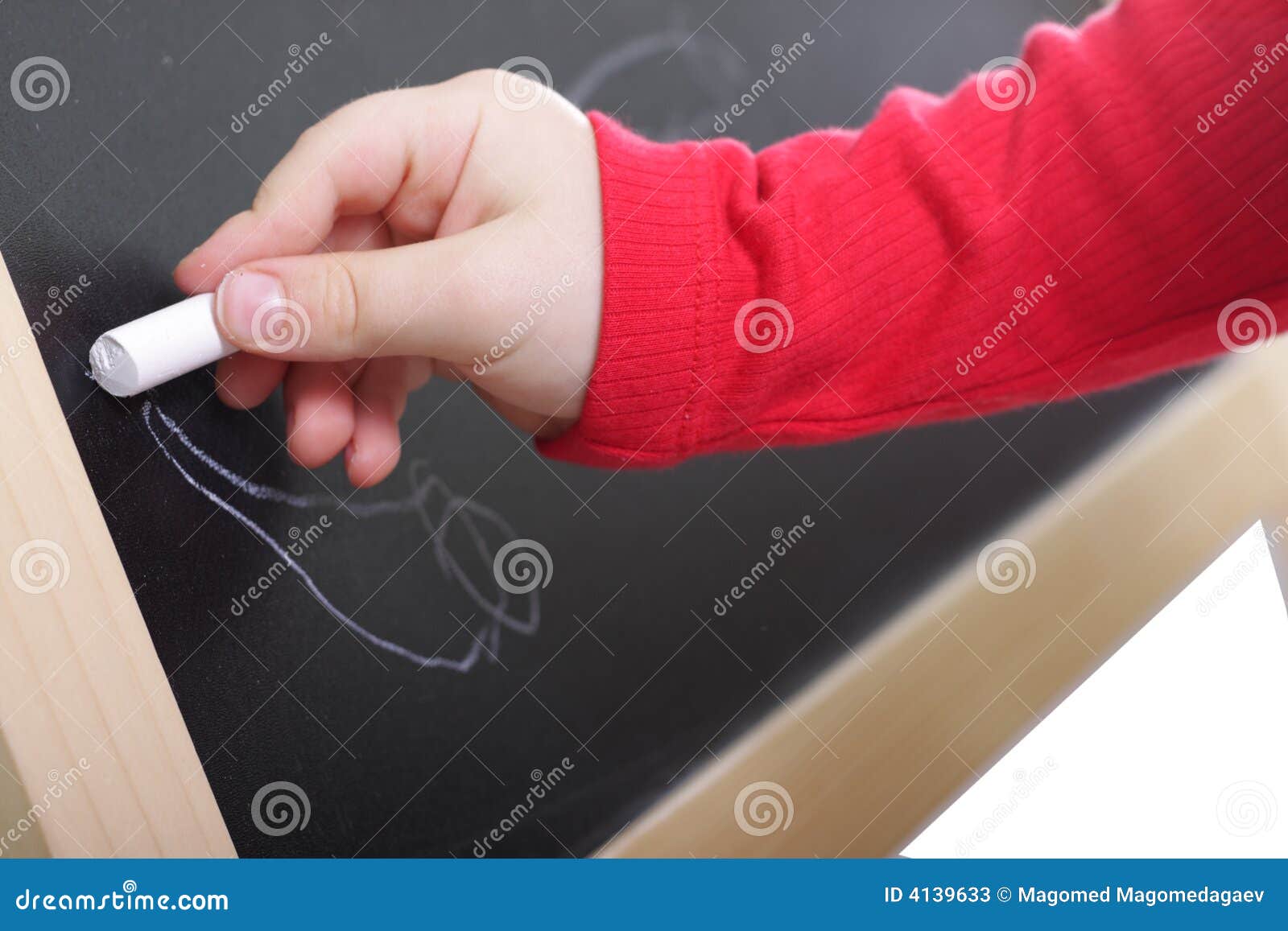 Hand drawing on blackboard stock image. Image of chalk - 4139633